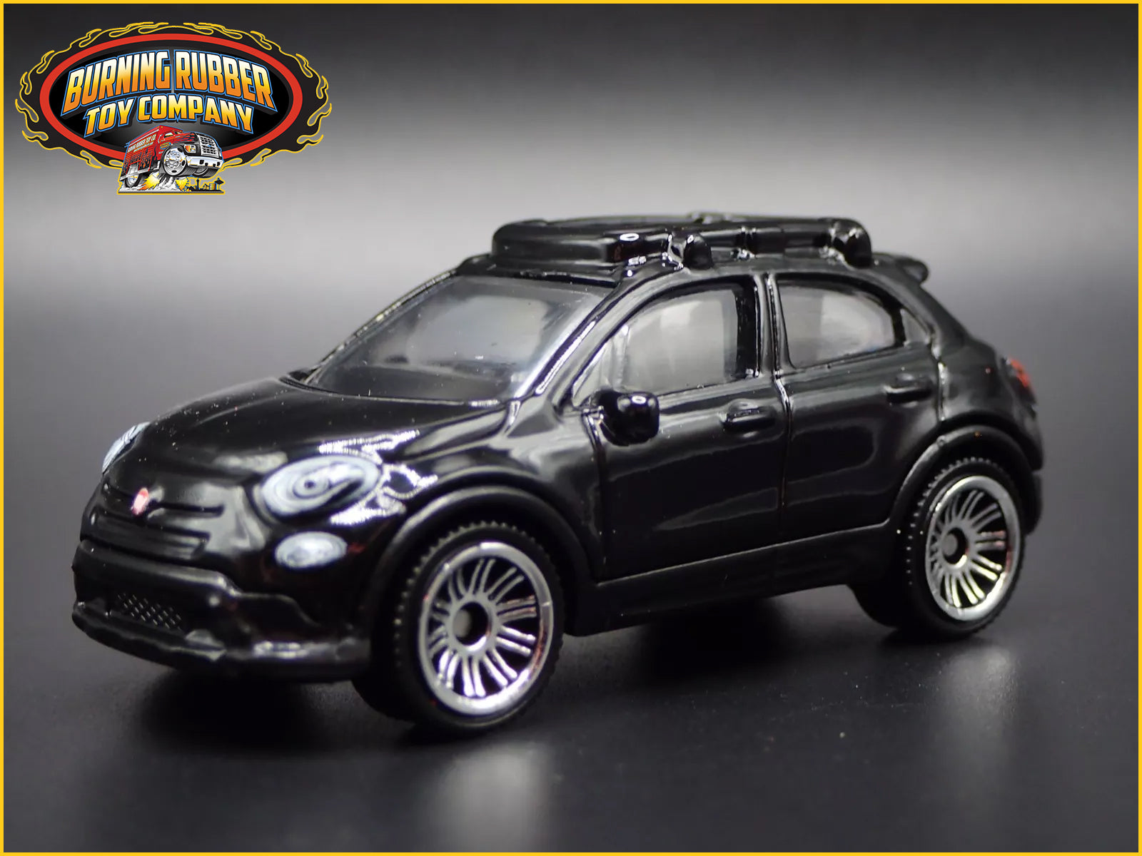 2015-2024 FIAT 500X 4 FOUR DOOR BLACK 1/64 SCALE COLLECTIBLE DIECAST M – Burning Rubber Toy Company