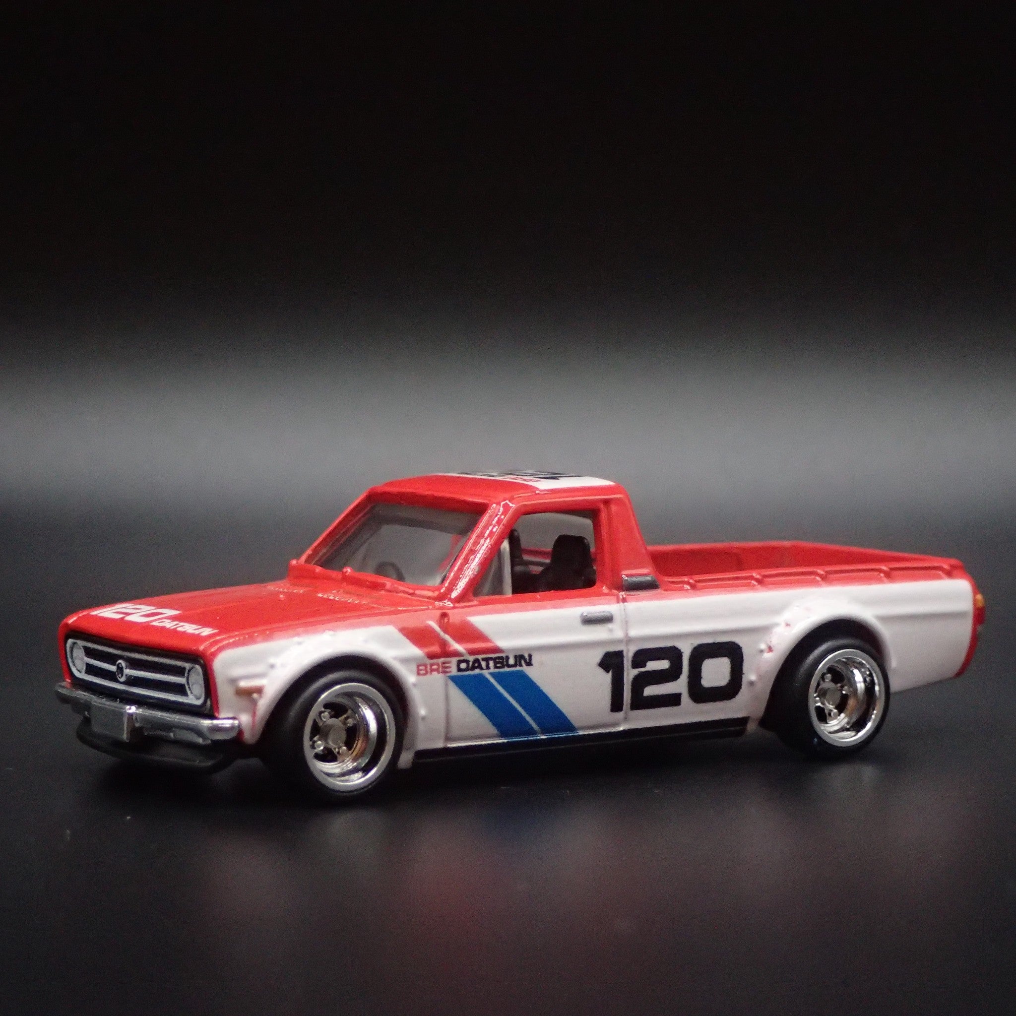 1975 75 DATSUN SUNNY PICKUP TRUCK B120 BRE RACING 1:64 SCALE DIECAST M – Burning Rubber Toy Company