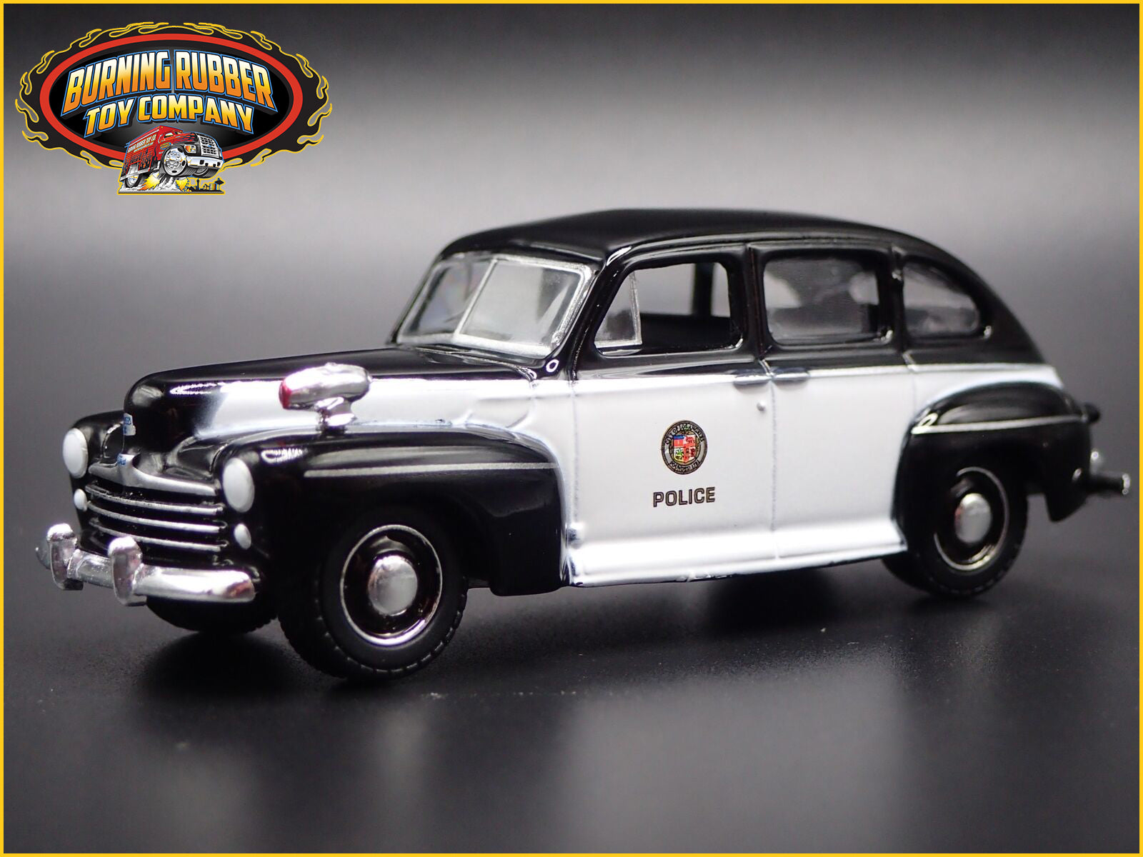 1947 47 FORD FORDOR LAPD LOS ANGELES POLICE DEP. 1:64 SCALE DIECAST MO ...