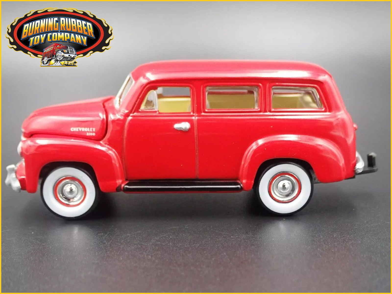 1950 50 CHEVY CHEVROLET SUBURBAN W HITCH 1:64 SCALE DIORAMA DIECAST MO ...