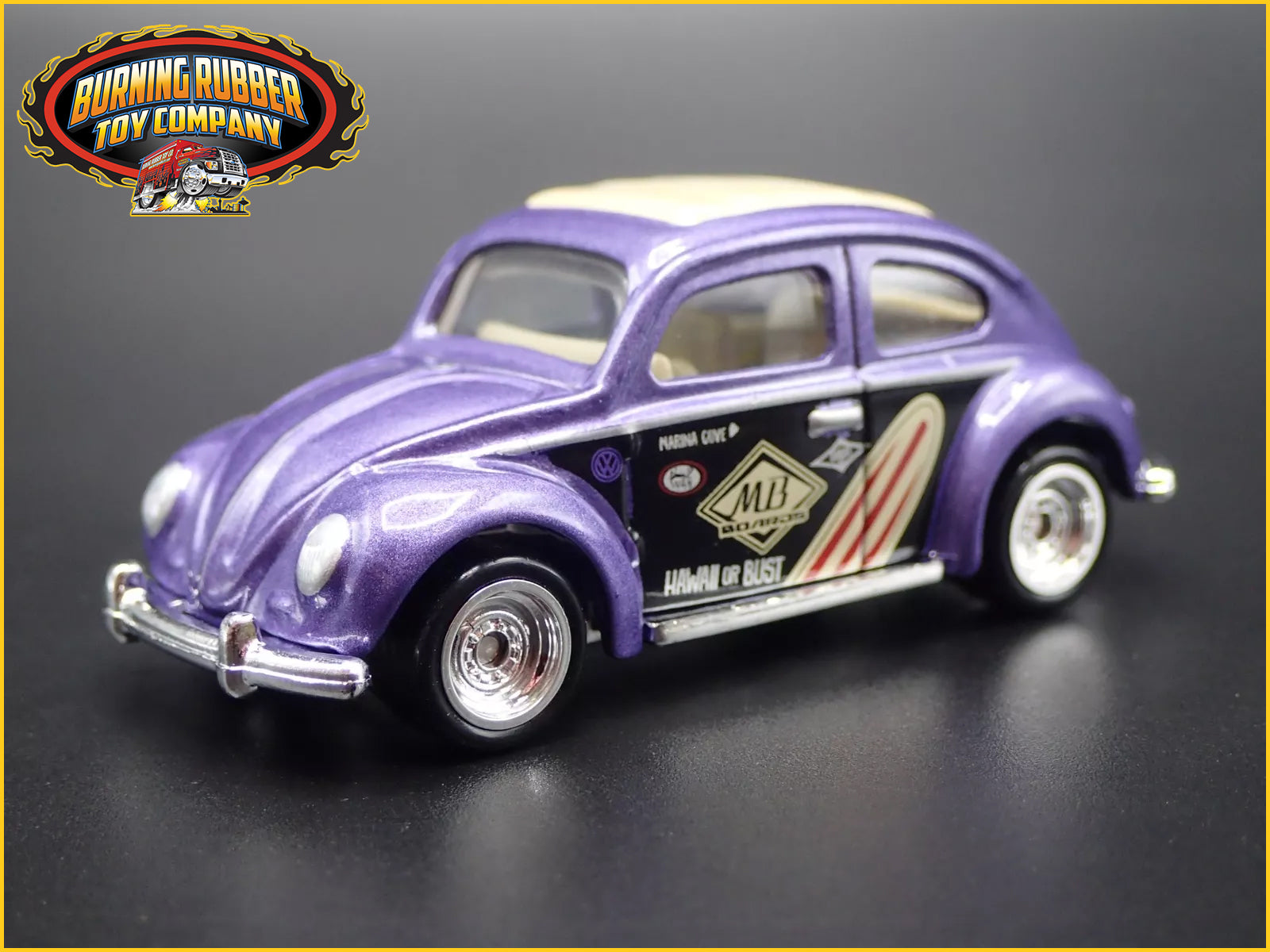 1960-1969 VW VOLKSWAGEN BEETLE BUG W HITCH 1:64 SCALE DIORAMA DIECAST ...
