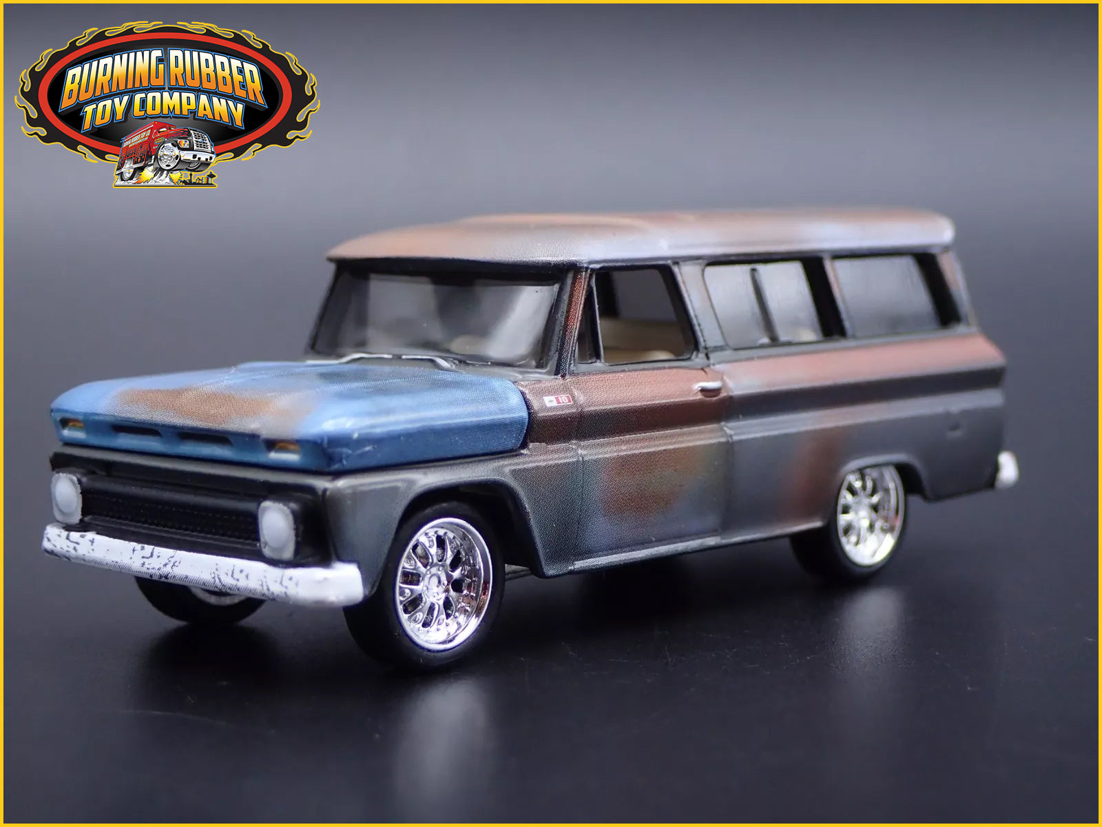 1965 65 CHEVY CHEVROLET SUBURBAN BARN FIND 1:64 SCALE DIORAMA DIECAST ...