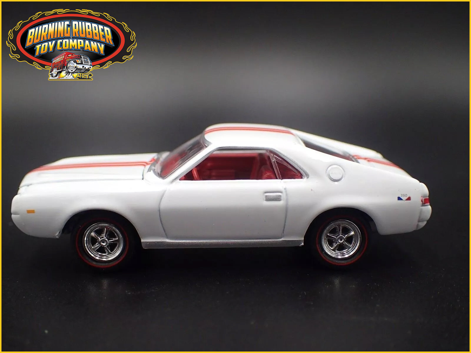 1969 69 AMC AMX WHITE 1/64 SCALE LIMITED COLLECTIBLE DIORAMA DIECAST M ...