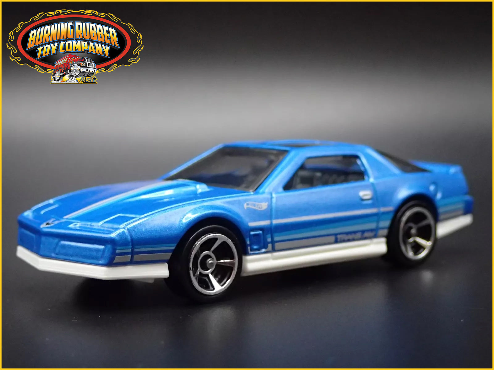 1984 84 PONTIAC FIREBIRD TRANS AM TA BLUE 1:64 SCALE DIORAMA DIECAST M ...