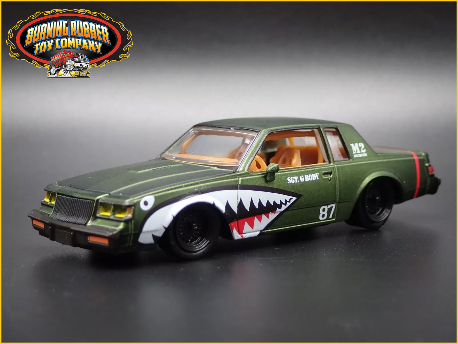 1987 87 BUICK GRAND NATIONAL GNX GREEN 1:64 SCALE DIORAMA DIECAST MODE ...
