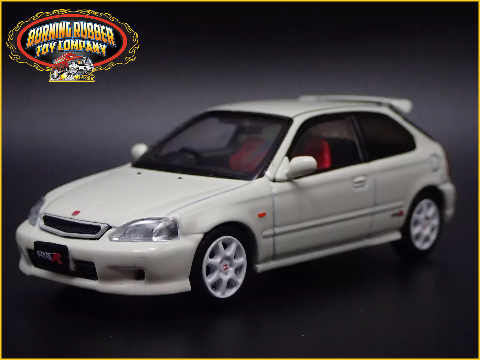 1996-2000 HONDA CIVIC TYPE R EK9 HATCHBACK 1/64 SCALE DIORAMA DIECAST ...