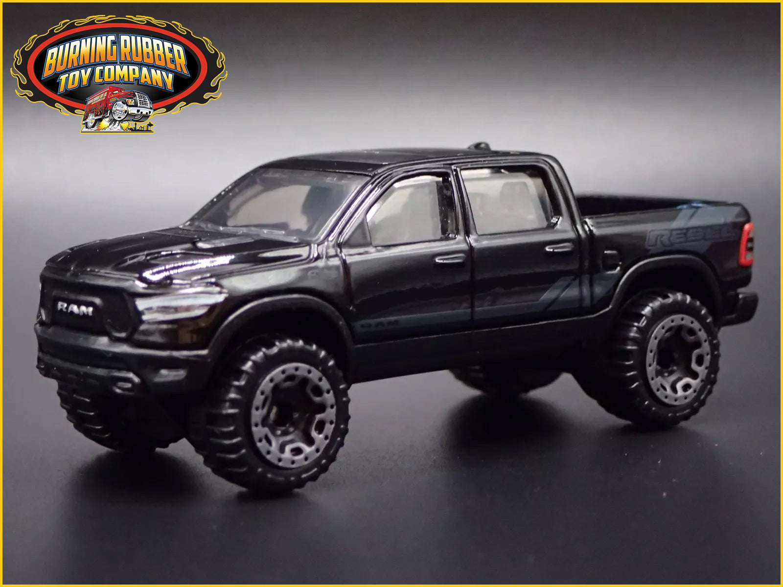 2015-2025 RAM 1500 PICKUP REBEL PICKUP TRUCK BLACK 1/64 SCALE DIECAST ...