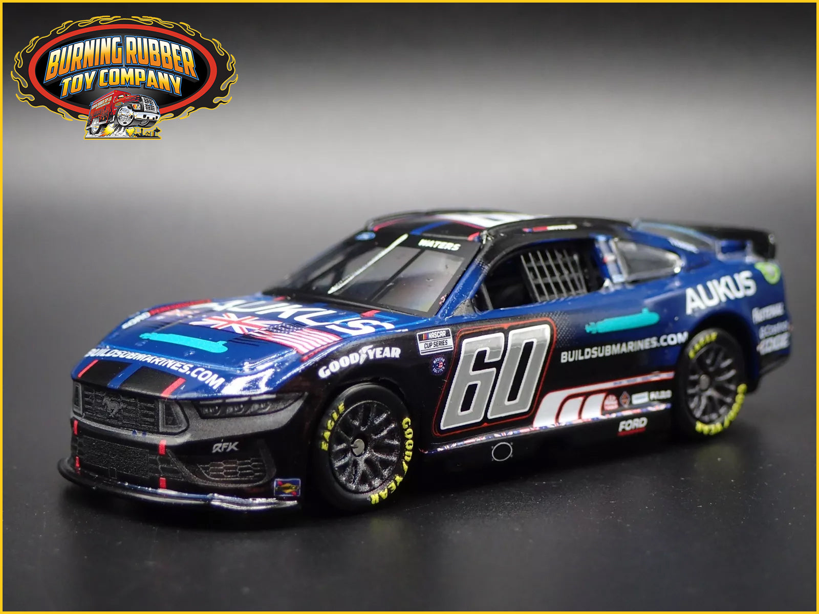 2024 24 FORD MUSTANG #60 CAM WATERS AUKUS NASCAR 1:64 SCALE DIECAST MO ...