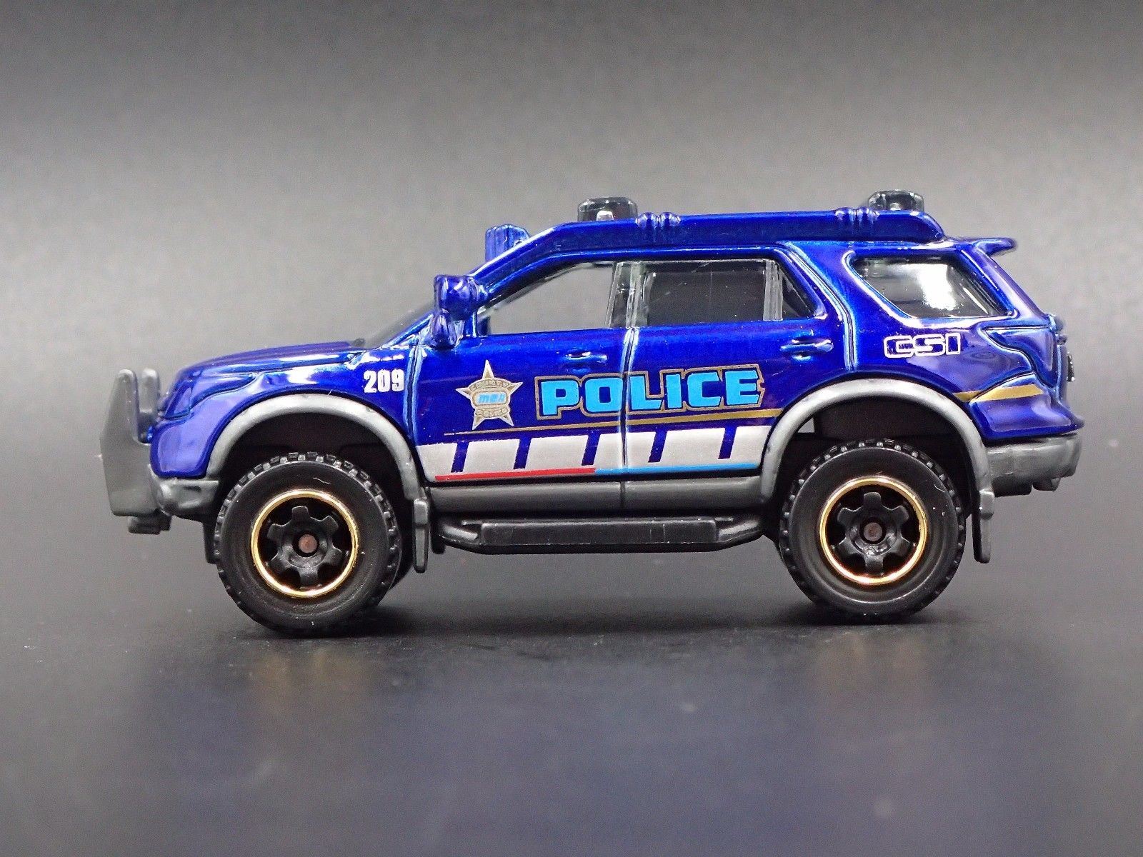 2011 - 2019 FORD EXPLORER POLICE CSI BLUE 1:70 SCALE DIORAMA DIECAST M ...
