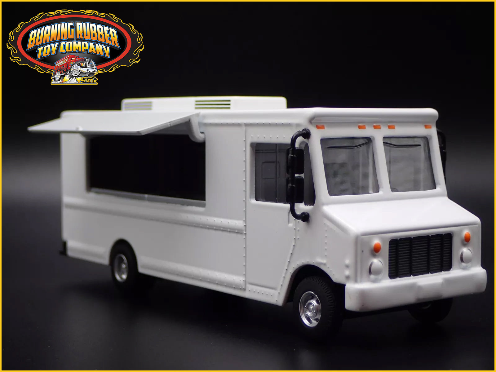 DELIVERY STEP VAN FOOD TRUCK WHITE 1:64 SCALE COLLECTIBLE DIECAST MODE ...