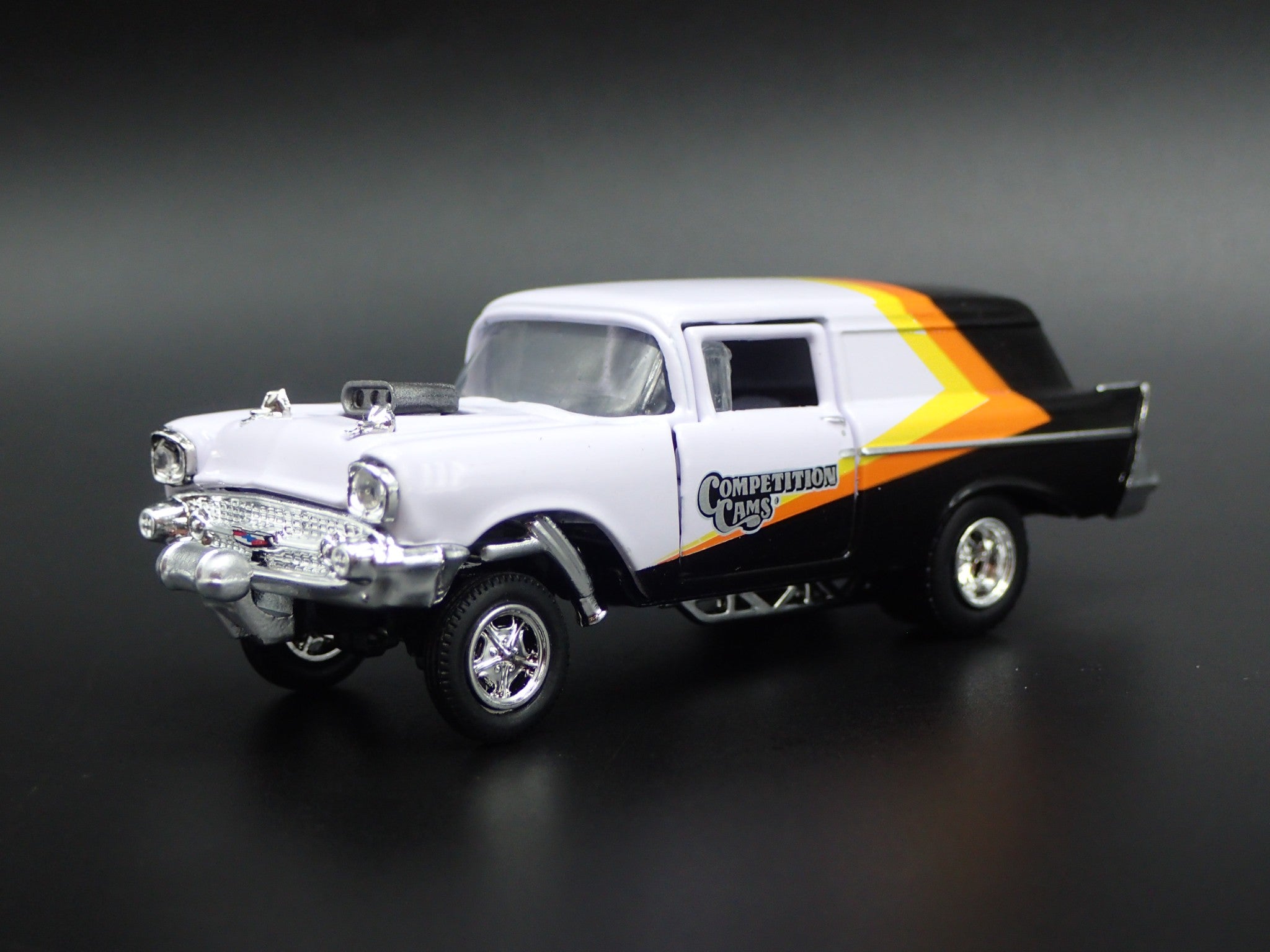1957 57 CHEVY CHEVROLET SEDAN DELIVERY GASSER COMP 1/64 SCALE DIECAST ...