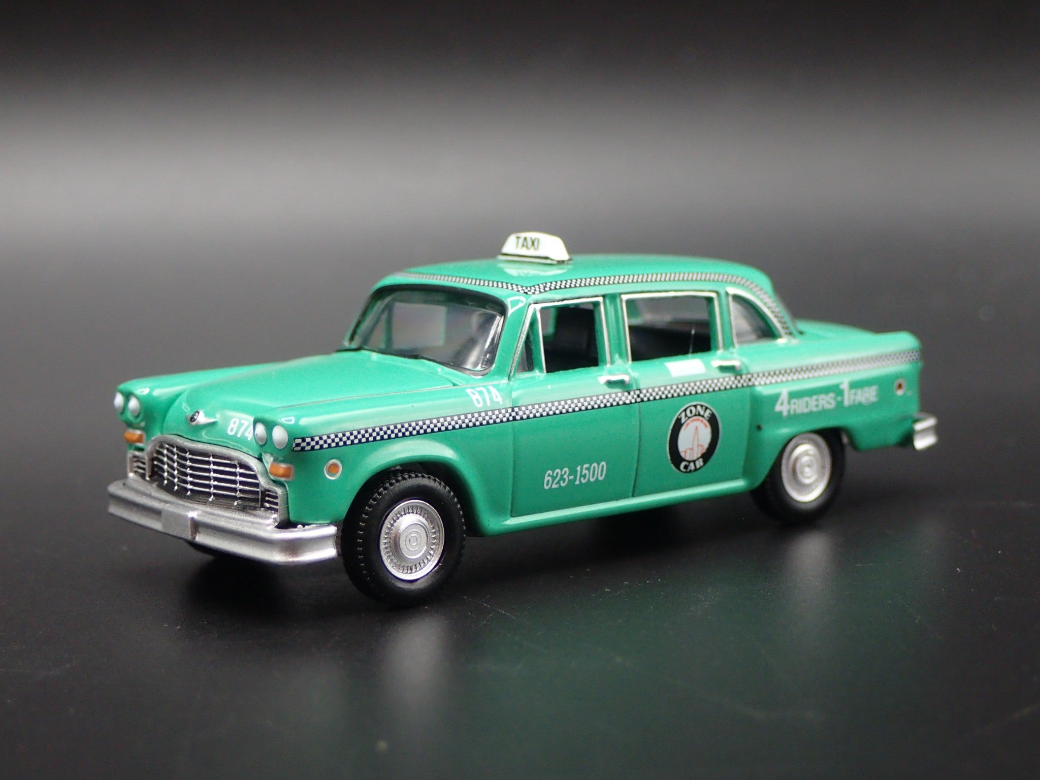 1969 69 CHECKER TAXI CLEVELAND, OHIO ZONE CAB CO. 1:64 SCALE DIECAST M ...