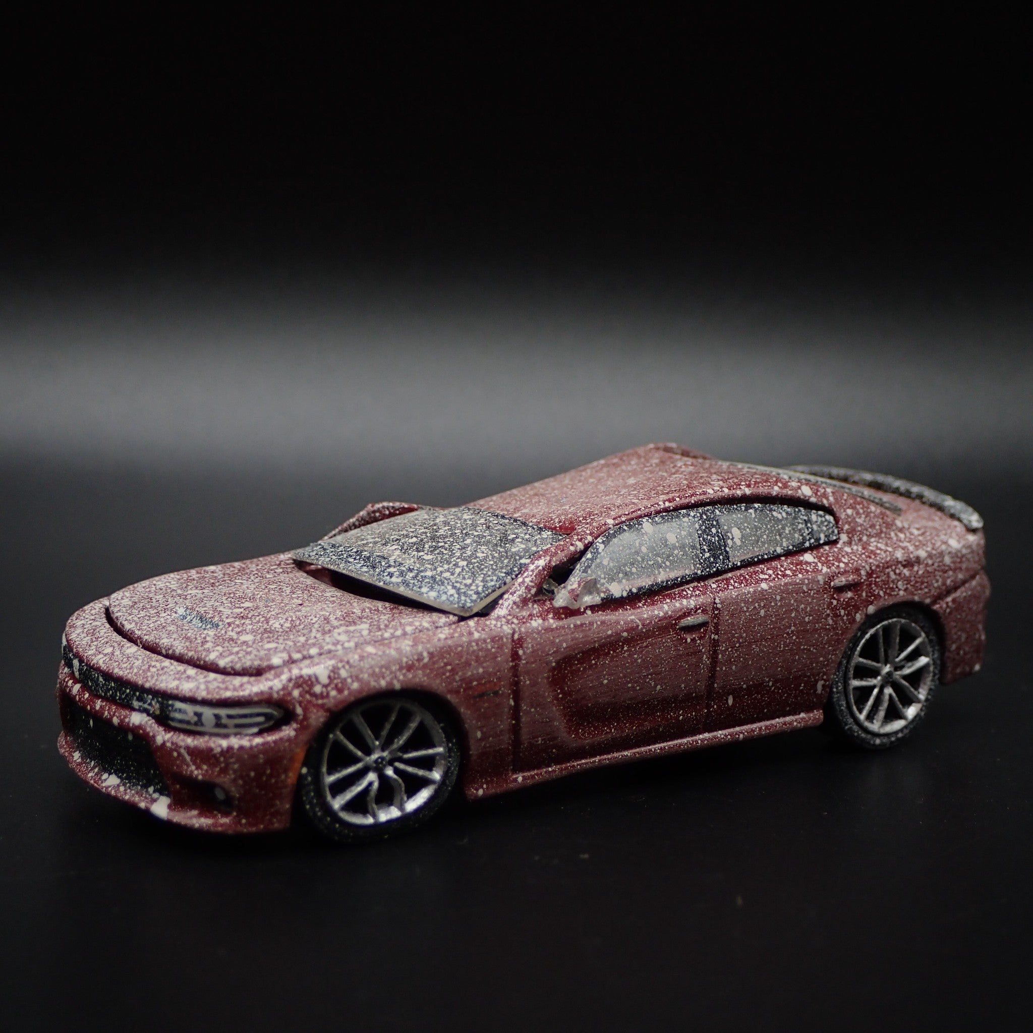 2017 DODGE CHARGER RT SCAT PACK ROLLOVER ACCIDENT 1:64 SCALE DIECAST M ...