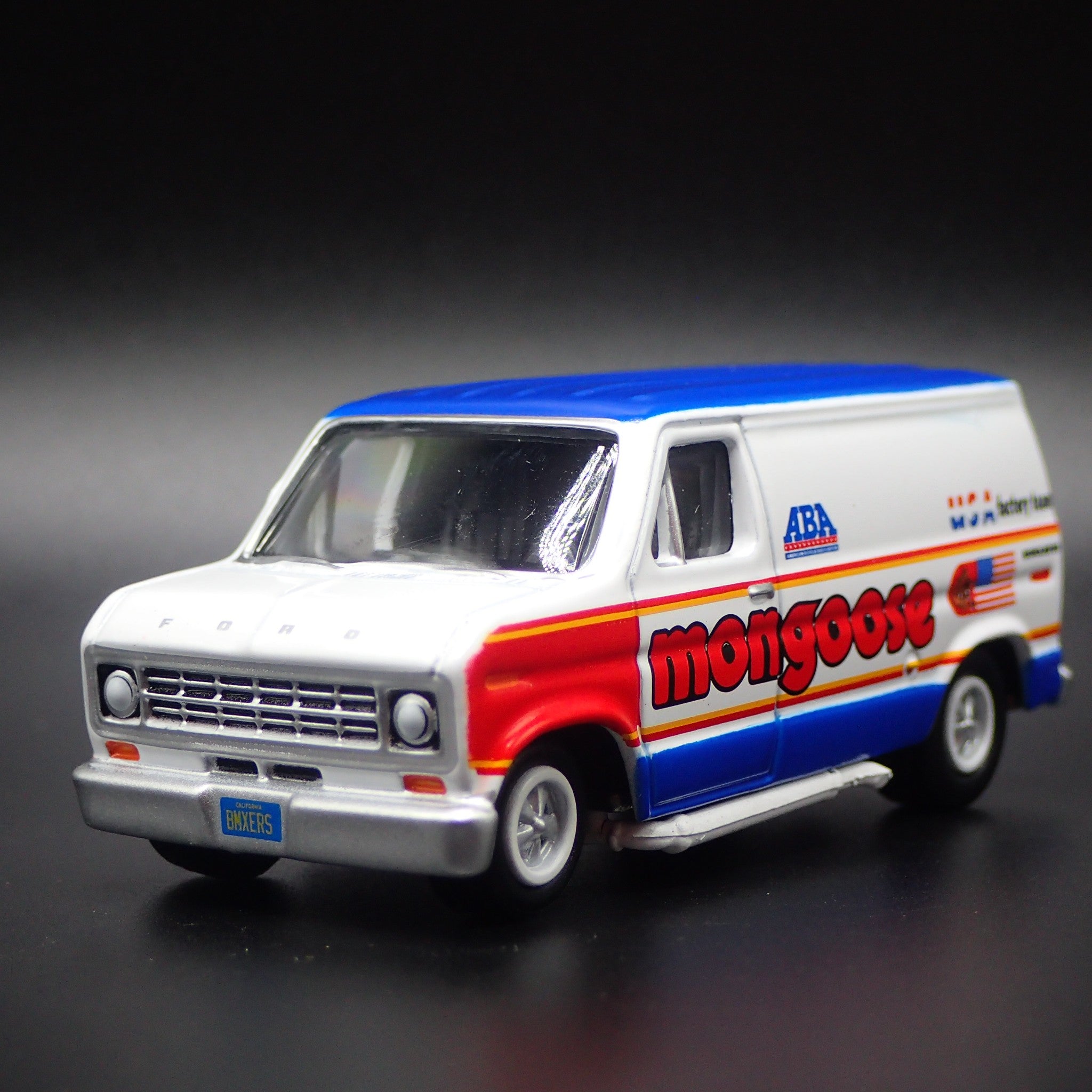 1975-1991 FORD ECONOLINE VAN MONGOOSE USA TEAM 1:64 SCALE DIECAST MODE ...