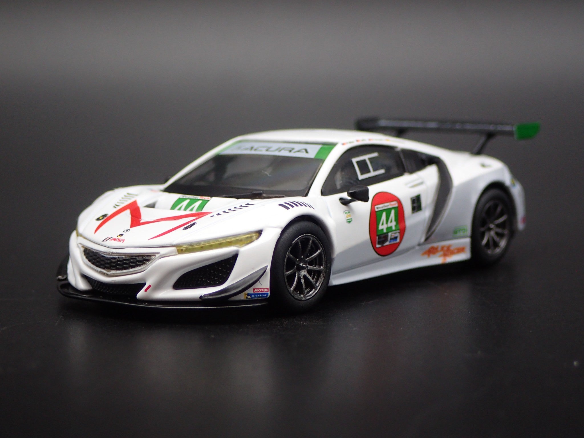 2016-2022 ACURA NSX GT3 EVO #44 IMSA RACING 1:64 SCALE DIORAMA DIECAST ...