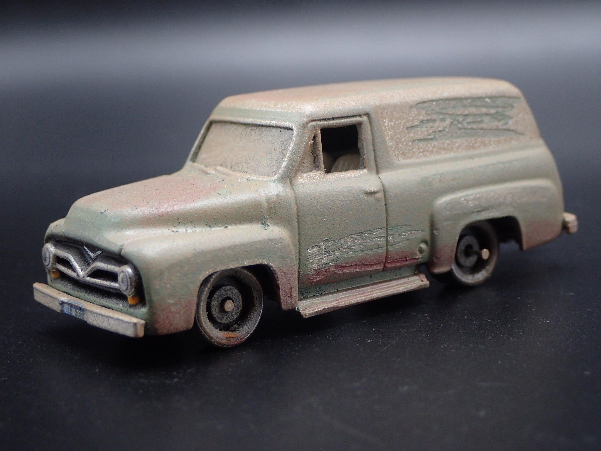 1955 55 FORD F100 PANEL DELIVERY VAN BARN FIND 1:64 SCALE DIECAST MODE ...