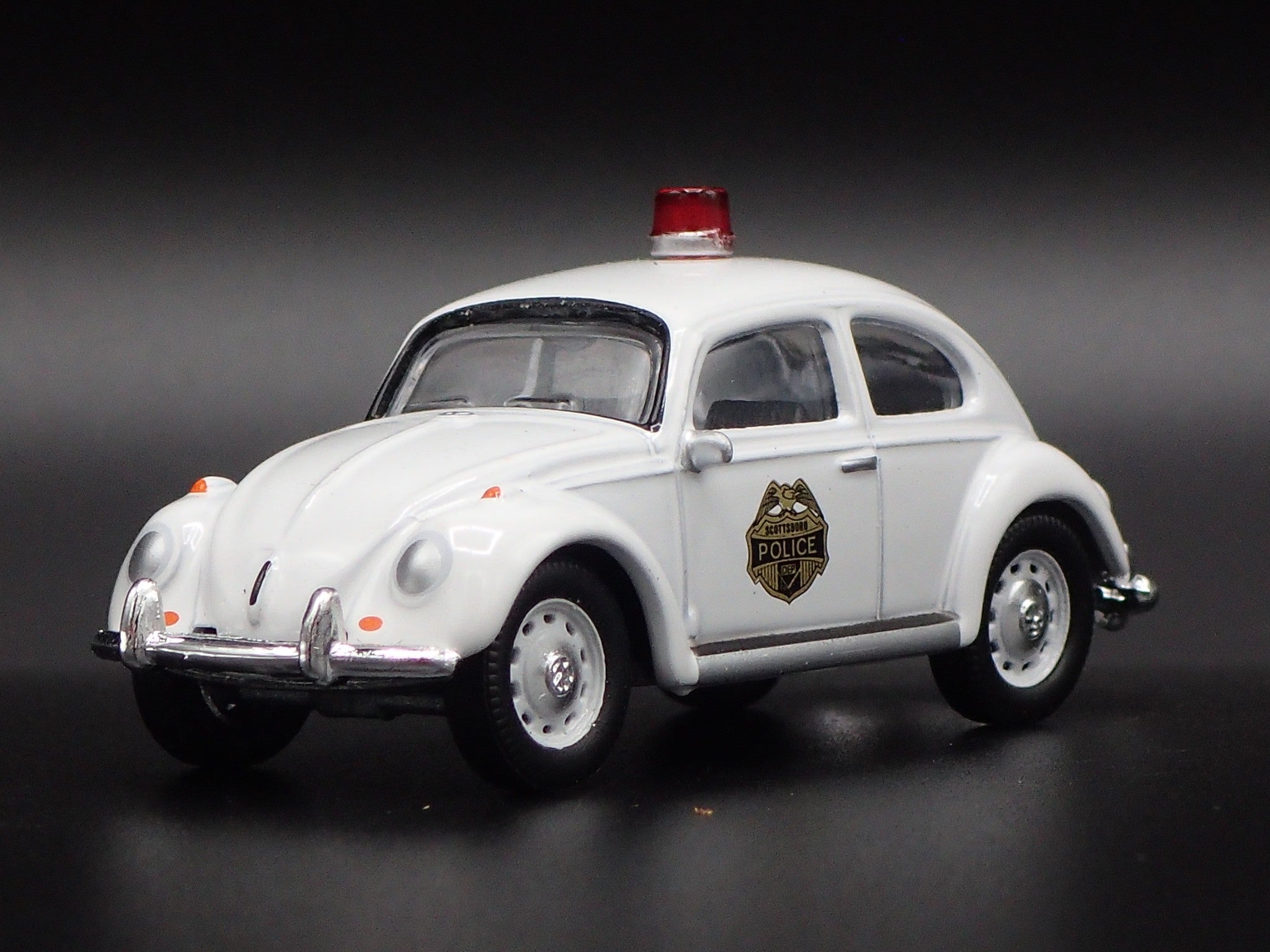 1960-1967 VW VOLKSWAGEN CLASSIC BEETLE BUG POLICE 1:64 SCALE DIECAST M ...