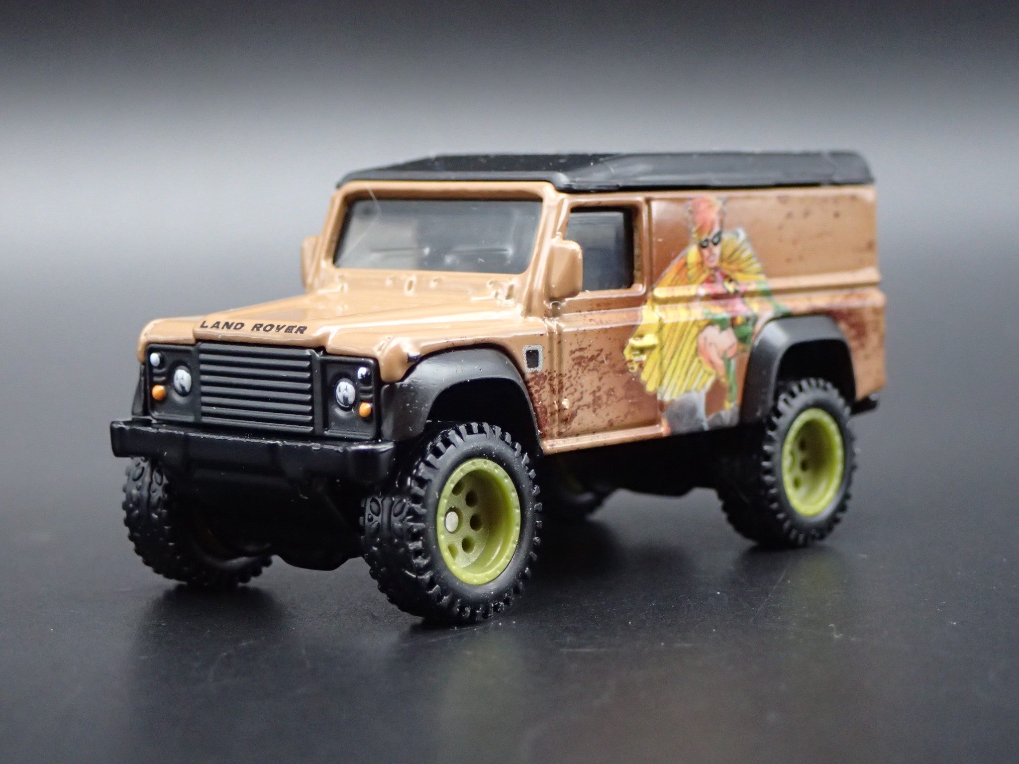1983-1990 LAND ROVER DEFENDER 110 HARD TOP BATMAN 1/64 SCALE DIECAST M ...