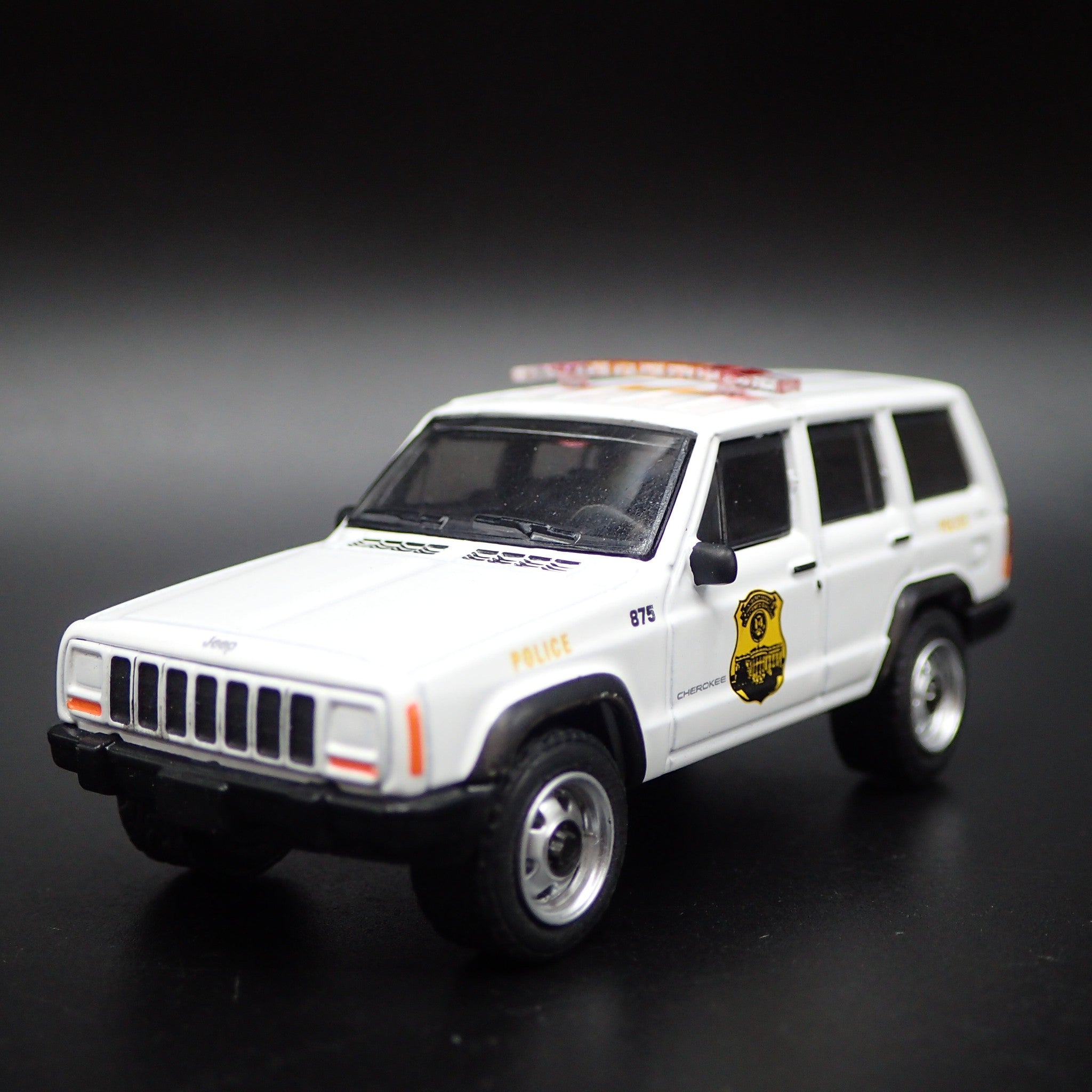 JEEP CHEROKEE XJ SPORT USA SECRET SERVICE POLICE 1:64 SCALE DIECAST MO ...