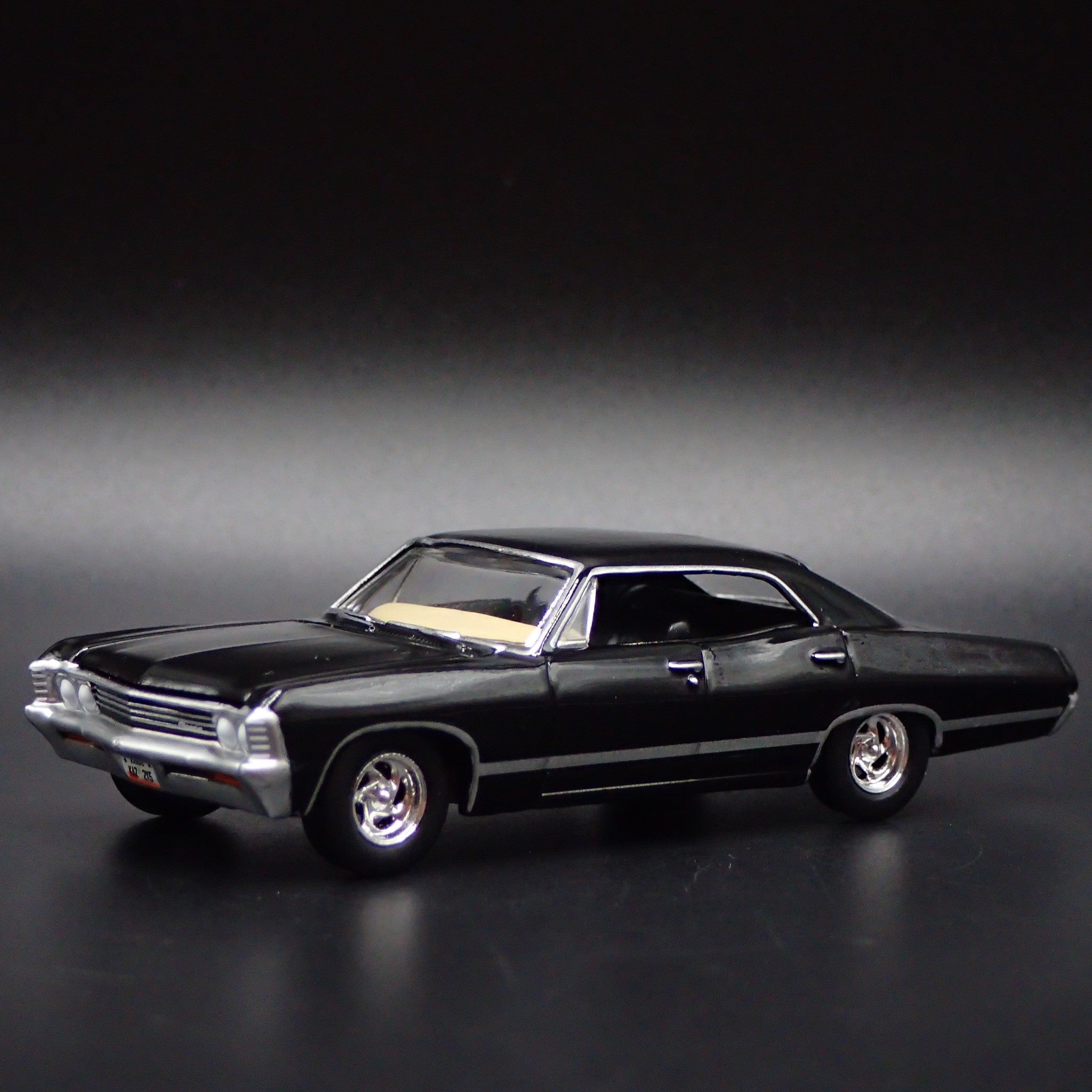 1967 67 CHEVY CHEVROLET IMPALA SUPERNATURAL BLACK 1:64 SCALE DIECAST M ...