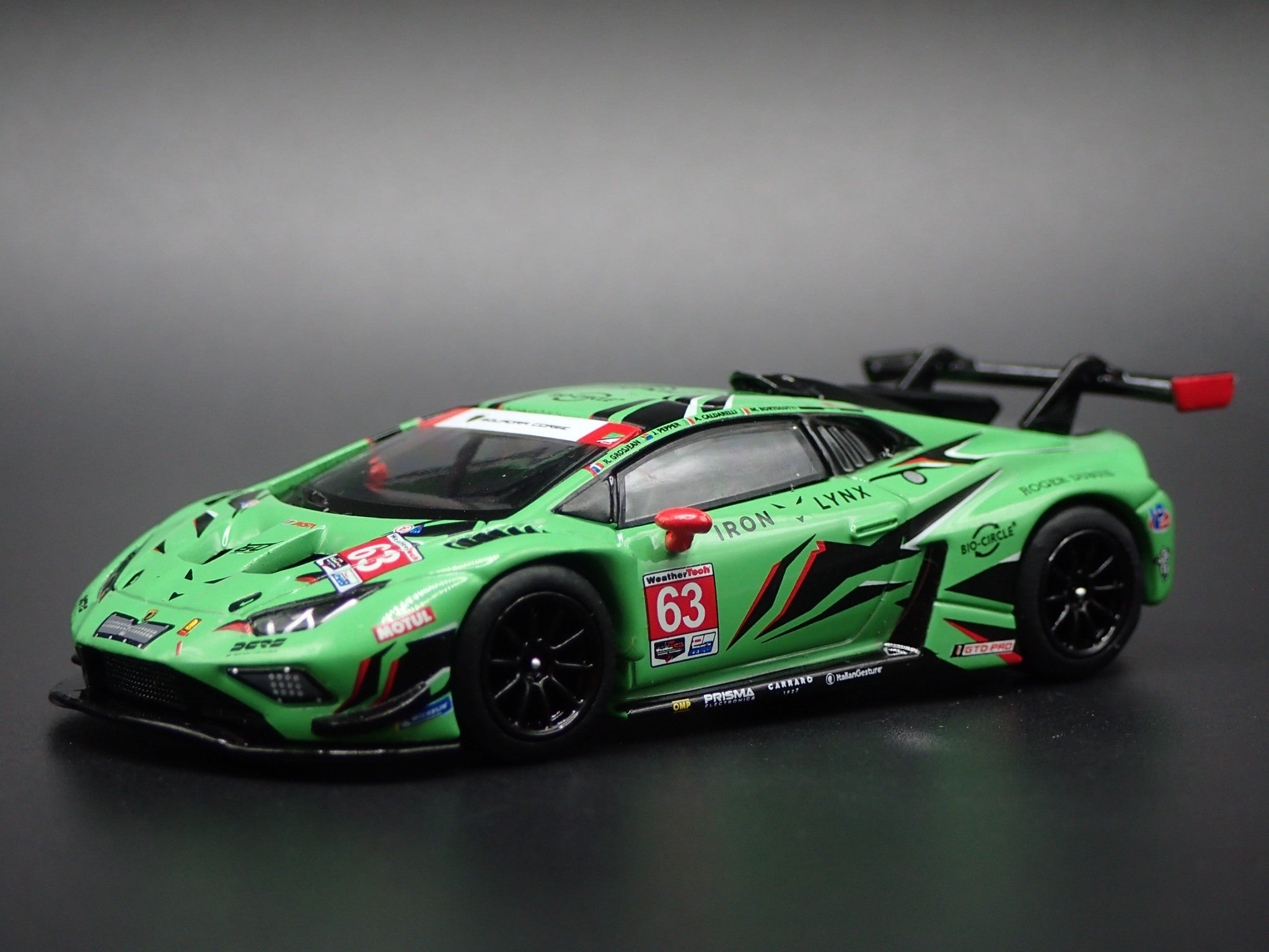 2019-2024 LAMBORGHINI HURACAN GT3 EVO2 #63 1:64 SCALE DIORAMA DIECAST ...