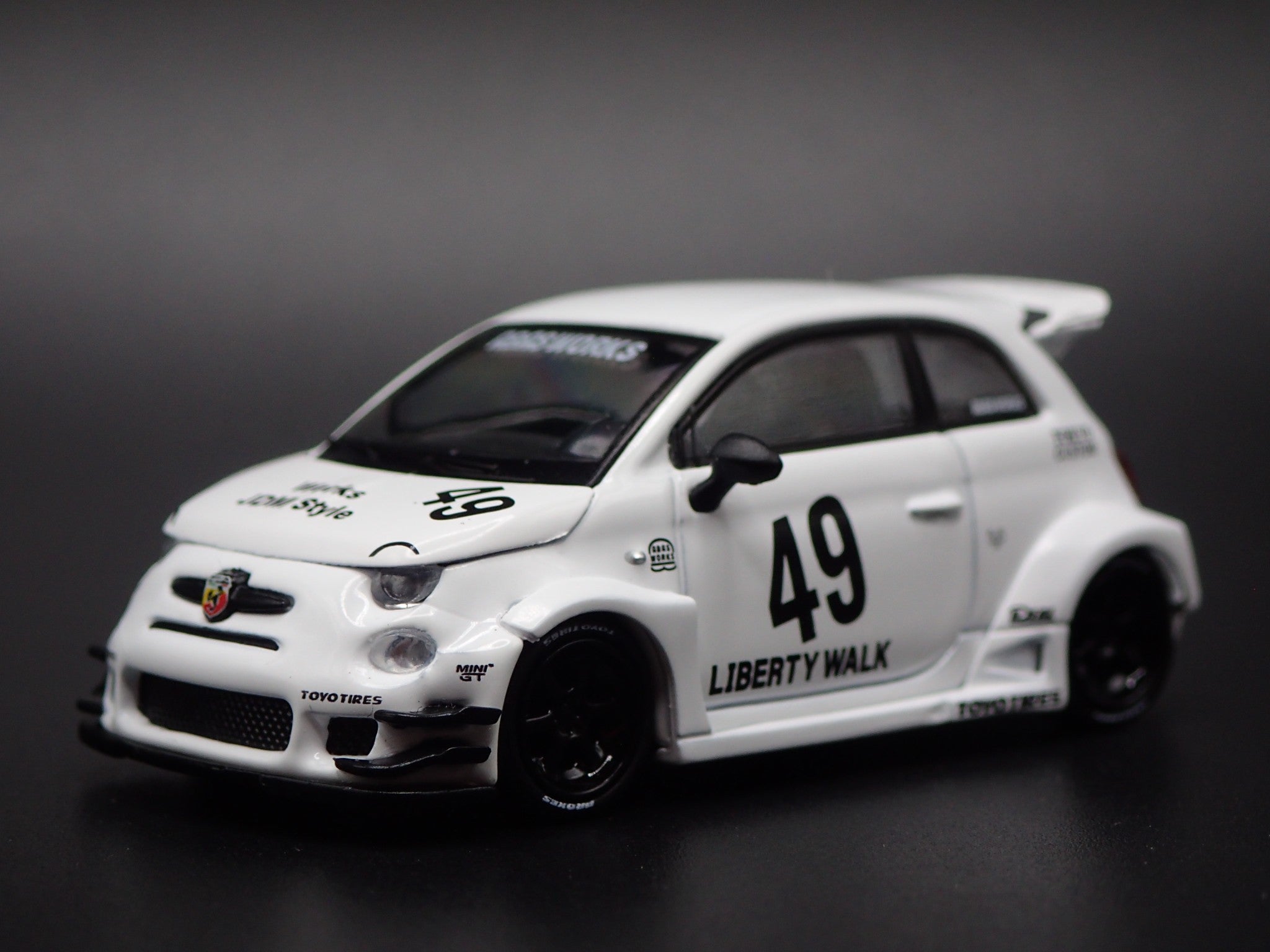 2007-2025 FIAT 500 LB WORKS ABAS WORKS ABARTH 595 1/64 SCALE DIECAST M ...