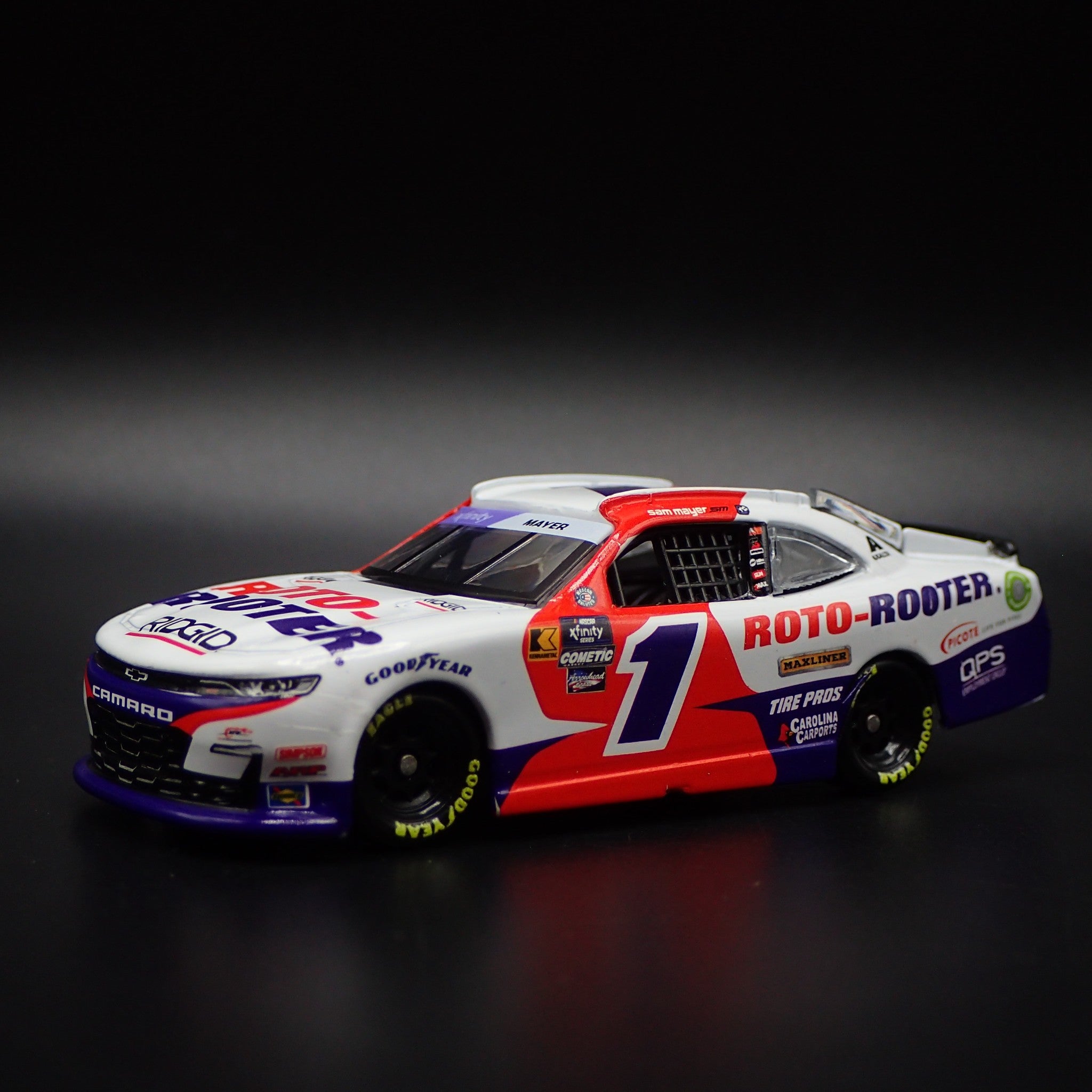 2024 24 CHEVY CAMARO 1 SAM MAYER ROTO ROOTER NASCAR 1:64 SCALE DIECAST ...