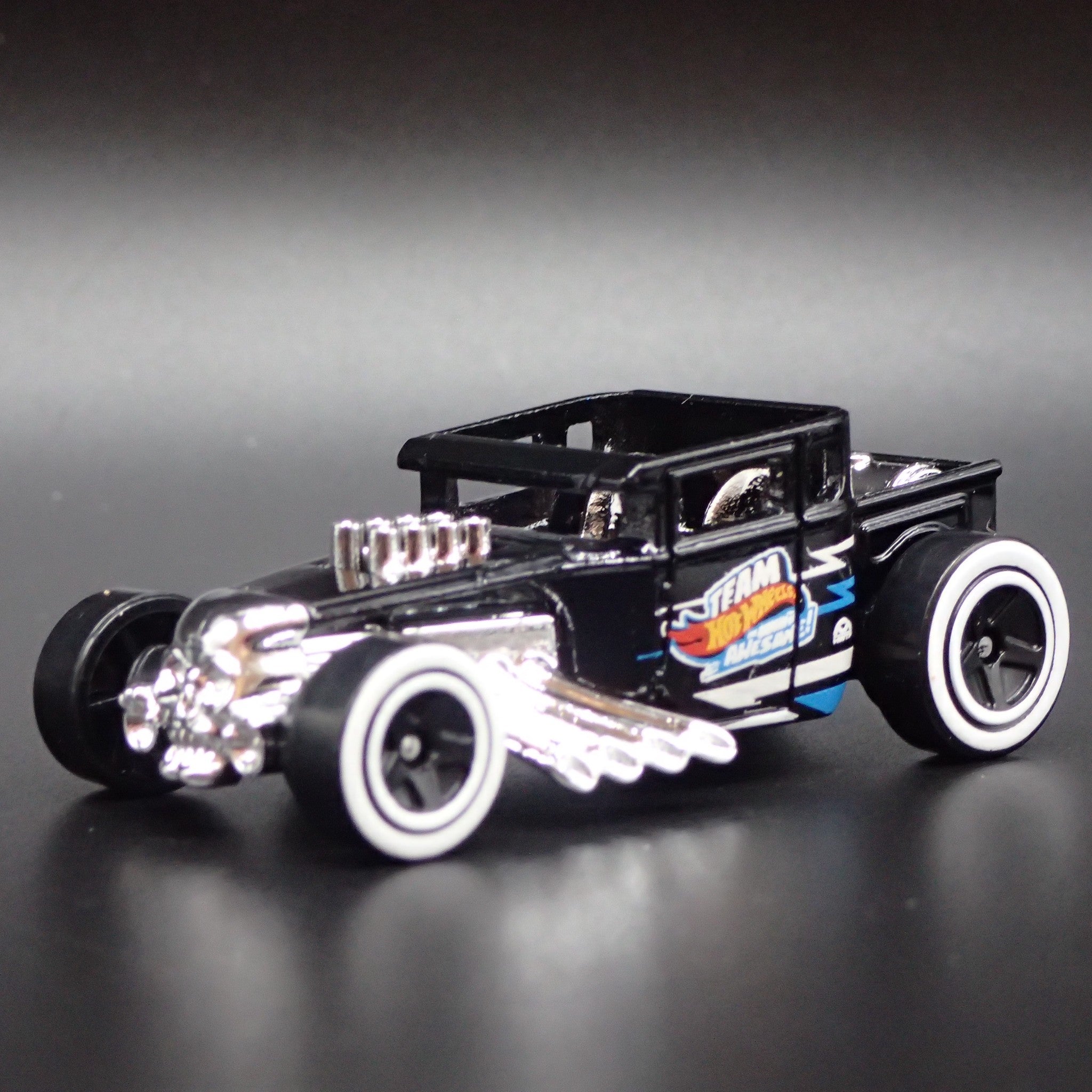 FORD CUSTOM BONE SHAKER HOT ROD BLACK 1:64 SCALE COLLECTIBLE DIECAST M ...