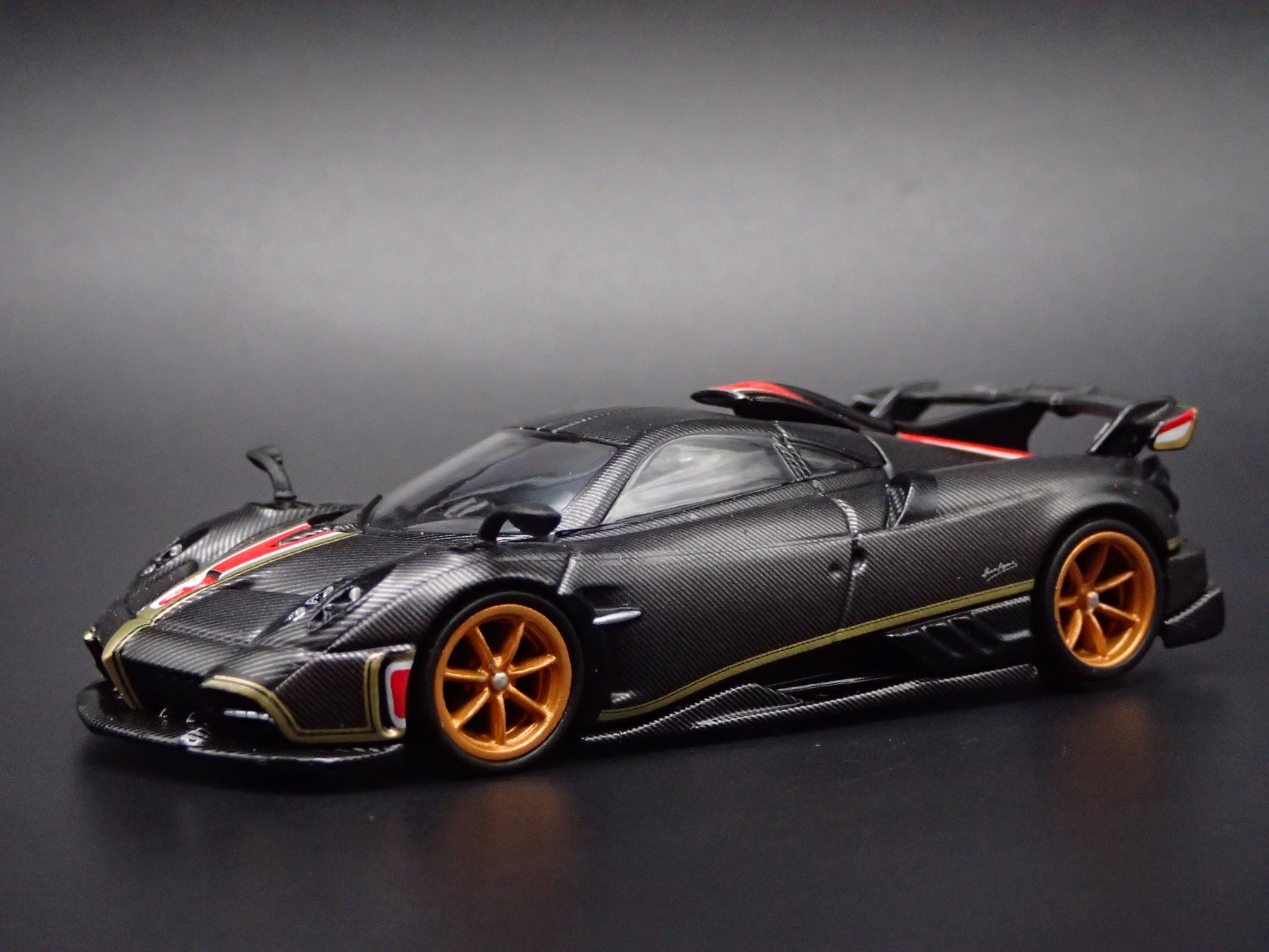 2020-2025 PAGANI IMOLA SUPERCAR MATT BLACK 1:64 SCALE DIORAMA DIECAST ...