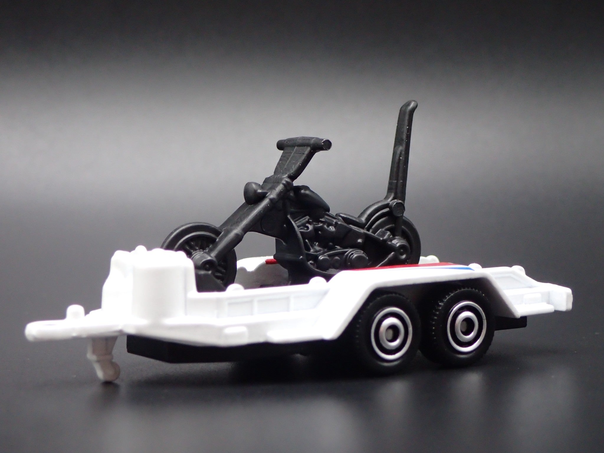 UTILITY TRAILER W MOTORCYCLE 1:64 SCALE COLLECTIBLE DIORAMA DIECAST MO ...