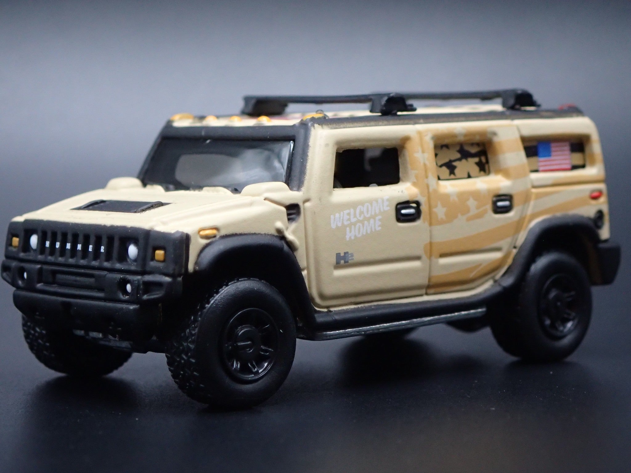 2003-2009 HUMMER H2 SUV VICTORY OVER IRAQ 1:64 SCALE DIORAMA DIECAST M ...