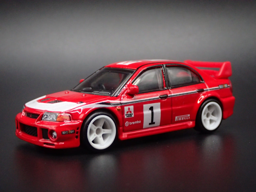 1999-2001 MITSUBISHI LANCER EVOLUTION EVO VI RED 1:64 SCALE DIECAST MO ...