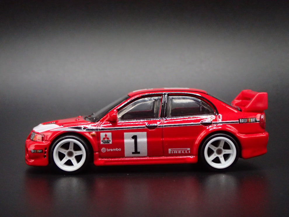 1999-2001 MITSUBISHI LANCER EVOLUTION EVO VI RED 1:64 SCALE DIECAST MO ...
