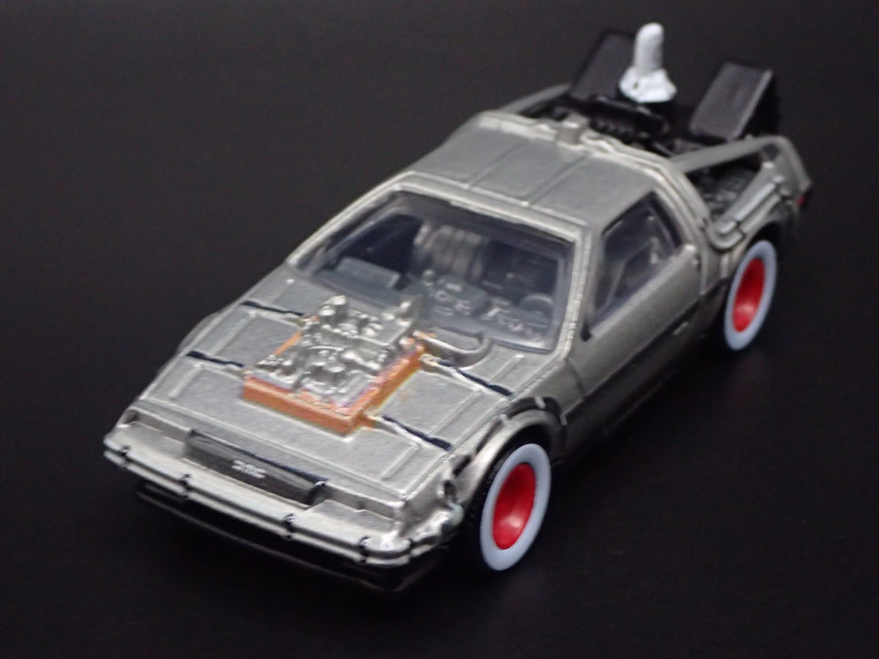 DeLorean BACK TO THE FUTURE III 3 TIME MACHINE RARE 1:64 SCALE DIECAST ...