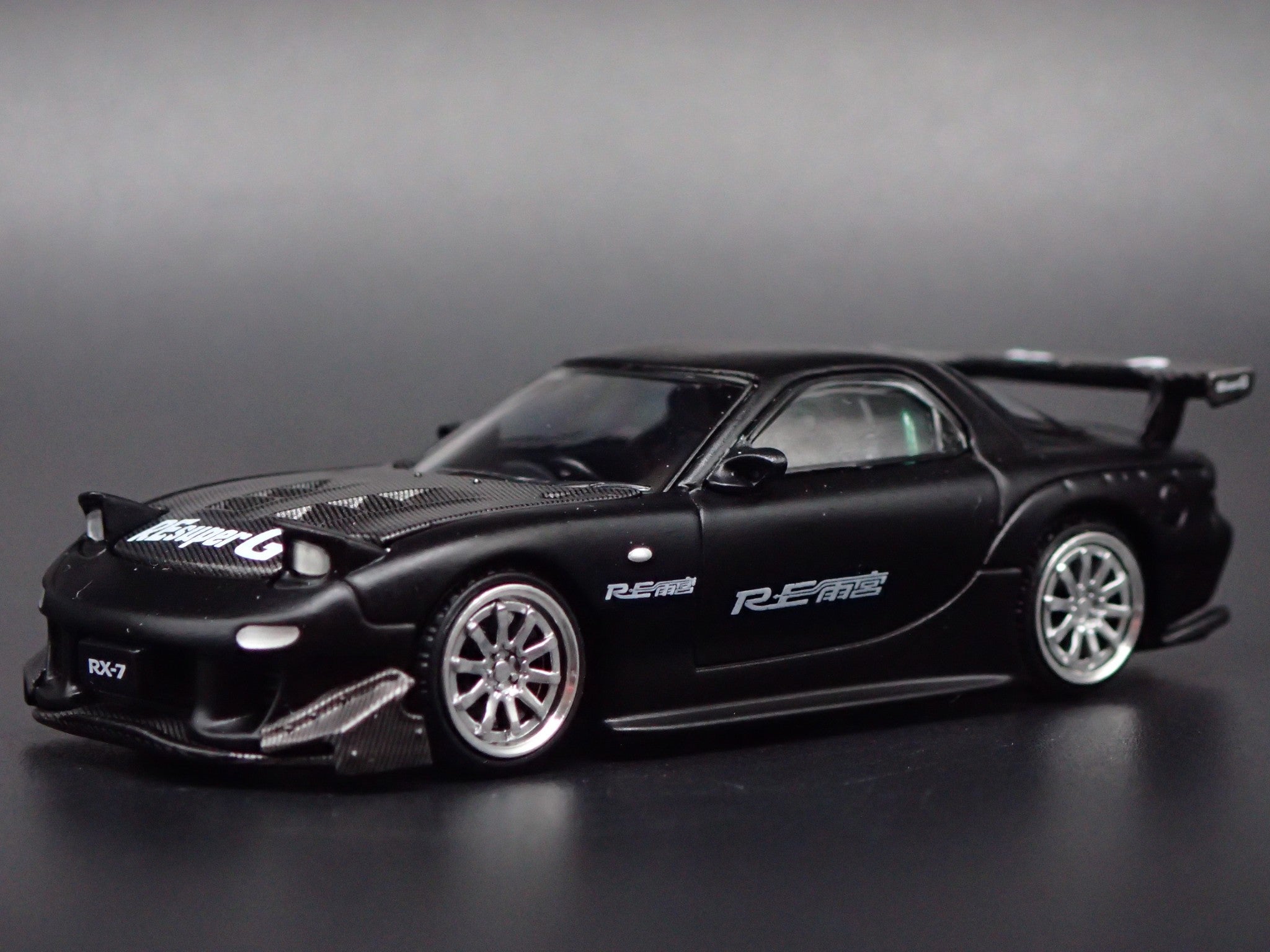MAZDA RX7 JDM RE AMEMIYA GRAY 1:64 SCALE COLLECTIBLE DIORAMA DIECAST M ...