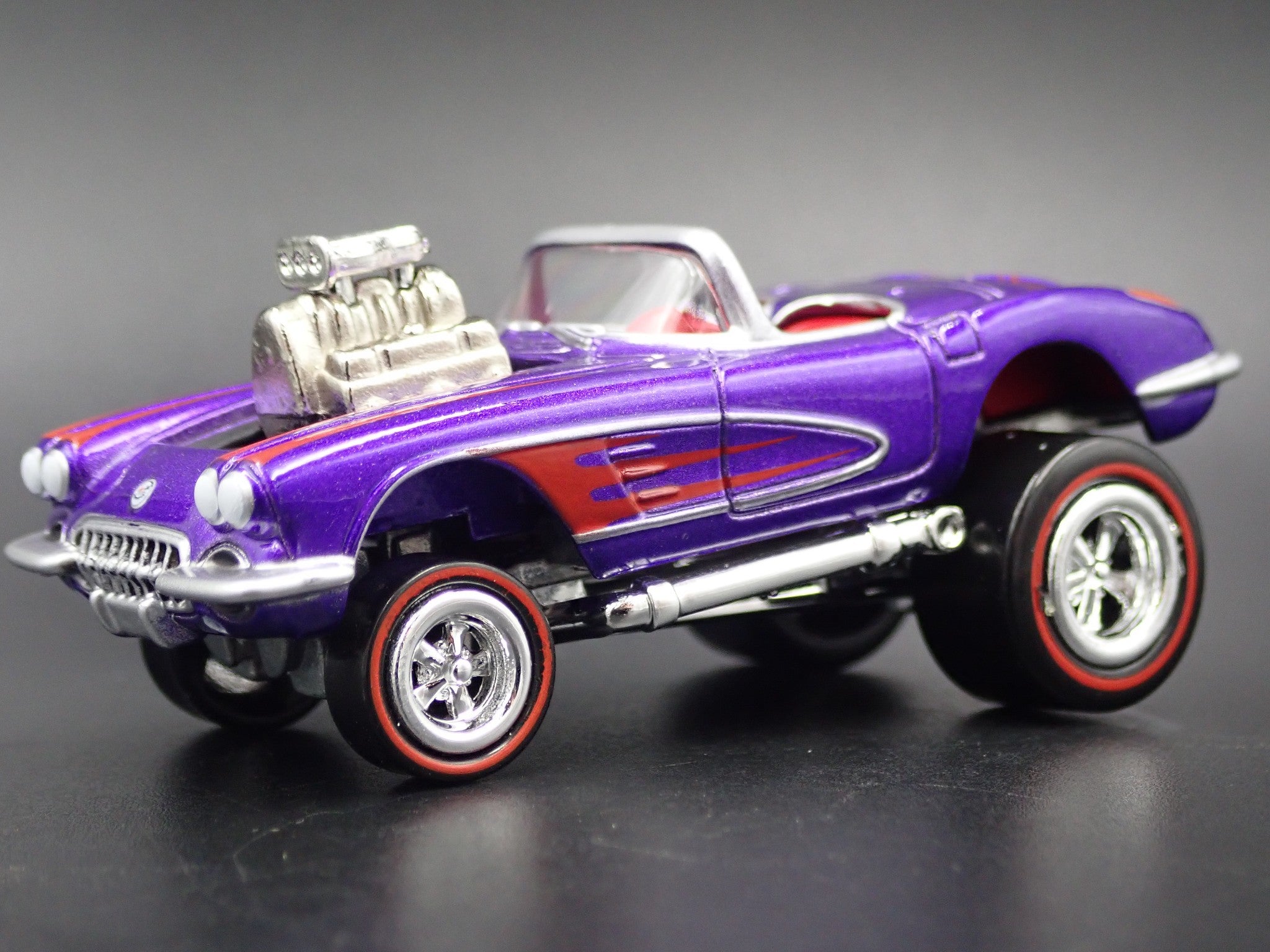 1958 58 CHEVY CHEVROLET CORVETTE CONVERTIBLE ZINGER 1:64 SCALE DIECAST ...