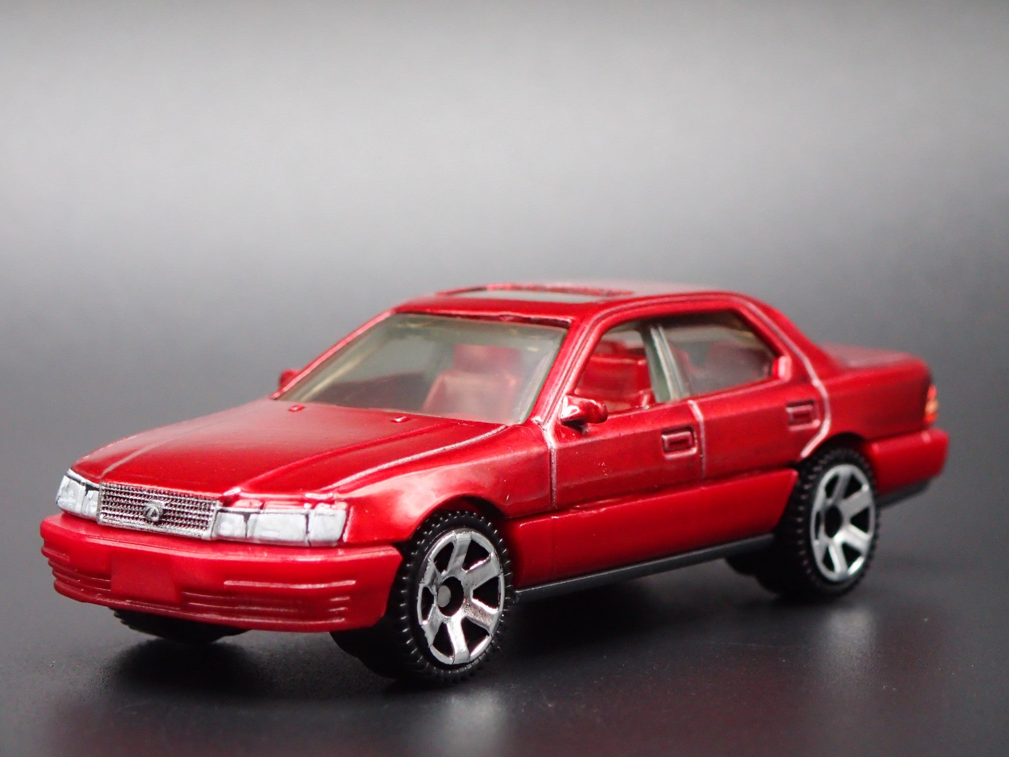 1992-1994 LEXUS LS 400 LS400 BURGUNDY 1/64 SCALE COLLECTIBLE DIECAST M ...