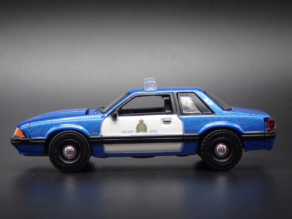 1991 91 FORD MUSTANG SSP ROYAL CANADIAN POLICE FOX BODY 1/64 DIECAST M ...