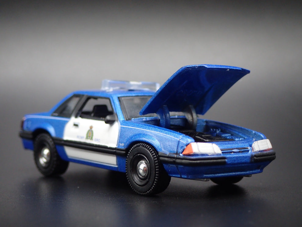 1991 91 FORD MUSTANG SSP ROYAL CANADIAN POLICE FOX BODY 1/64 DIECAST M ...