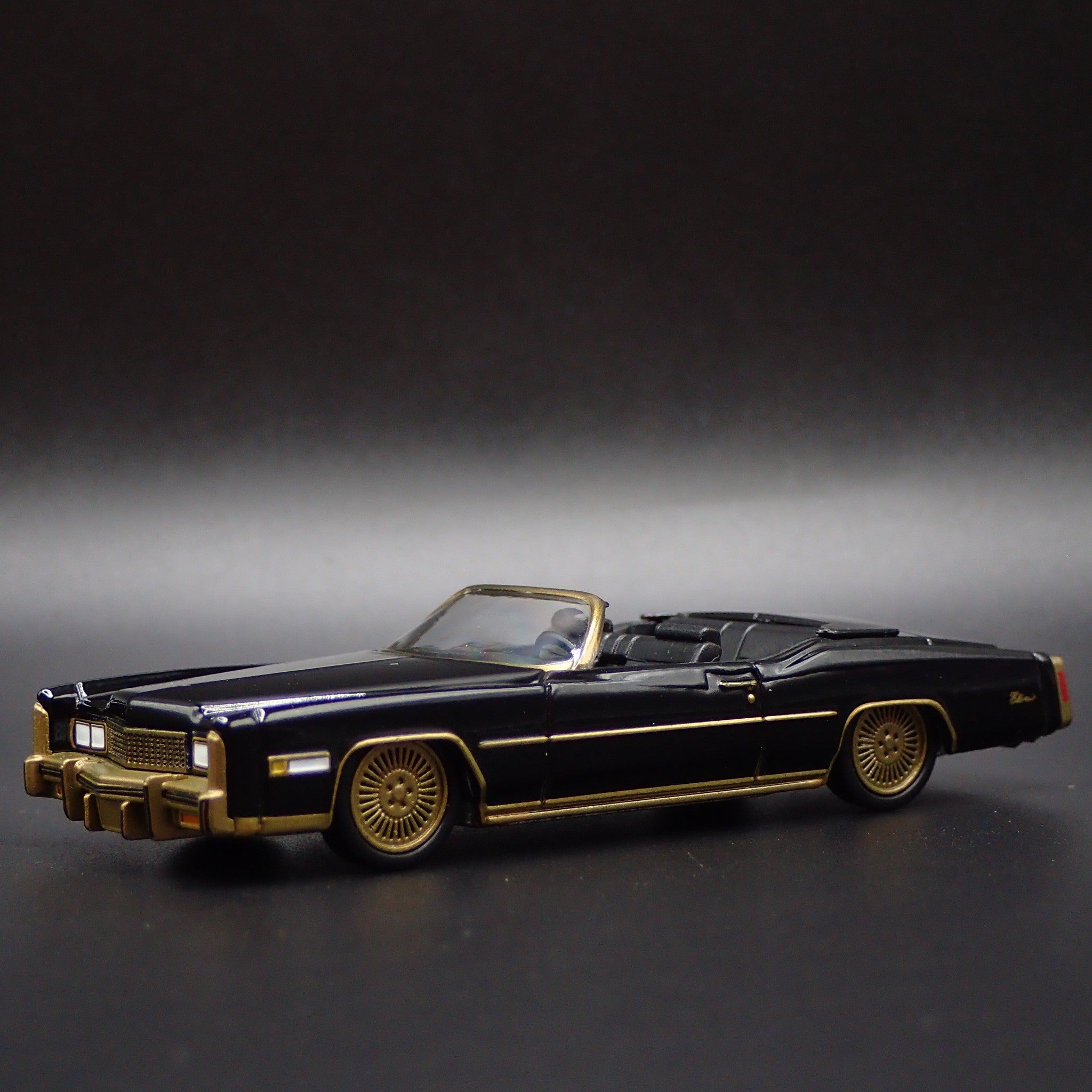 1976 CADDY CADILLAC ELDORADO CONVERTIBLE LOWRIDER 1:64 SCALE DIECAST M ...