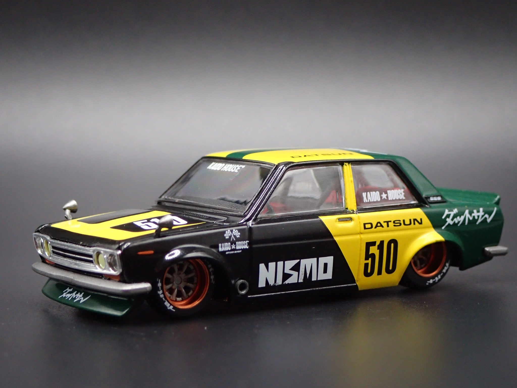 1967-1972 DATSUN 510 PRO STREET KAIDO HOUSE NISMO 1:64 SCALE DIECAST M ...