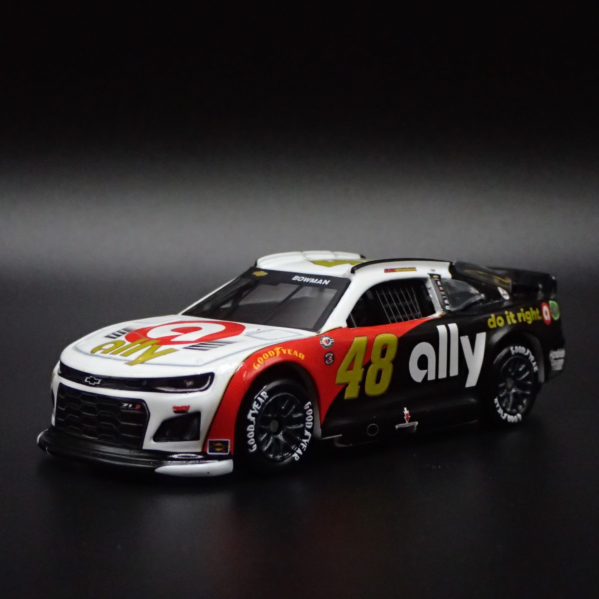 2023 23 CHEVY CAMARO ZL1 #48 ALEX BOWMAN ALLY THROWBACK NASCAR 1:64 DI ...