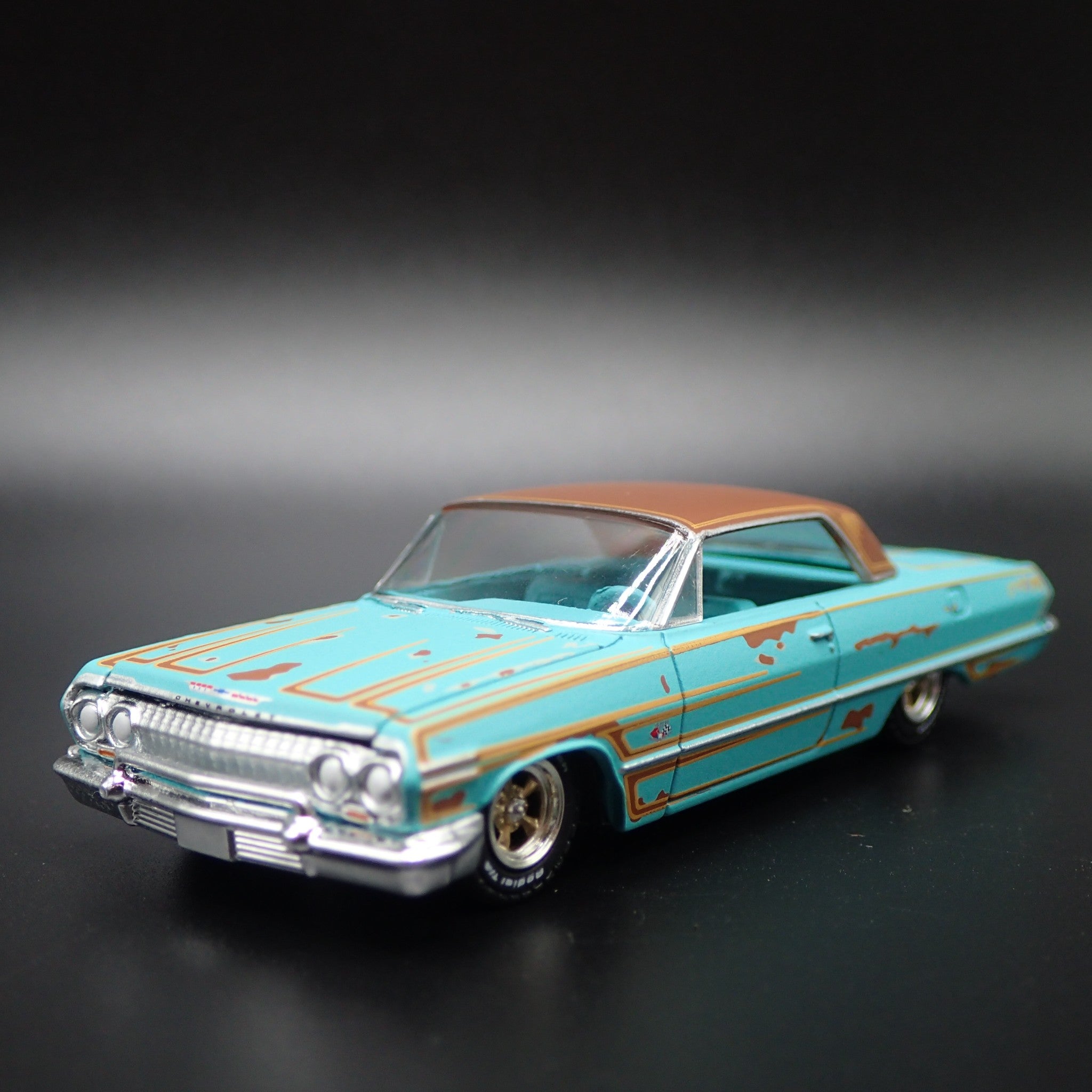 1963 63 CHEVY CHEVROLET IMPALA PATINA 1:64 SCALE DIORAMA DIECAST MODEL ...