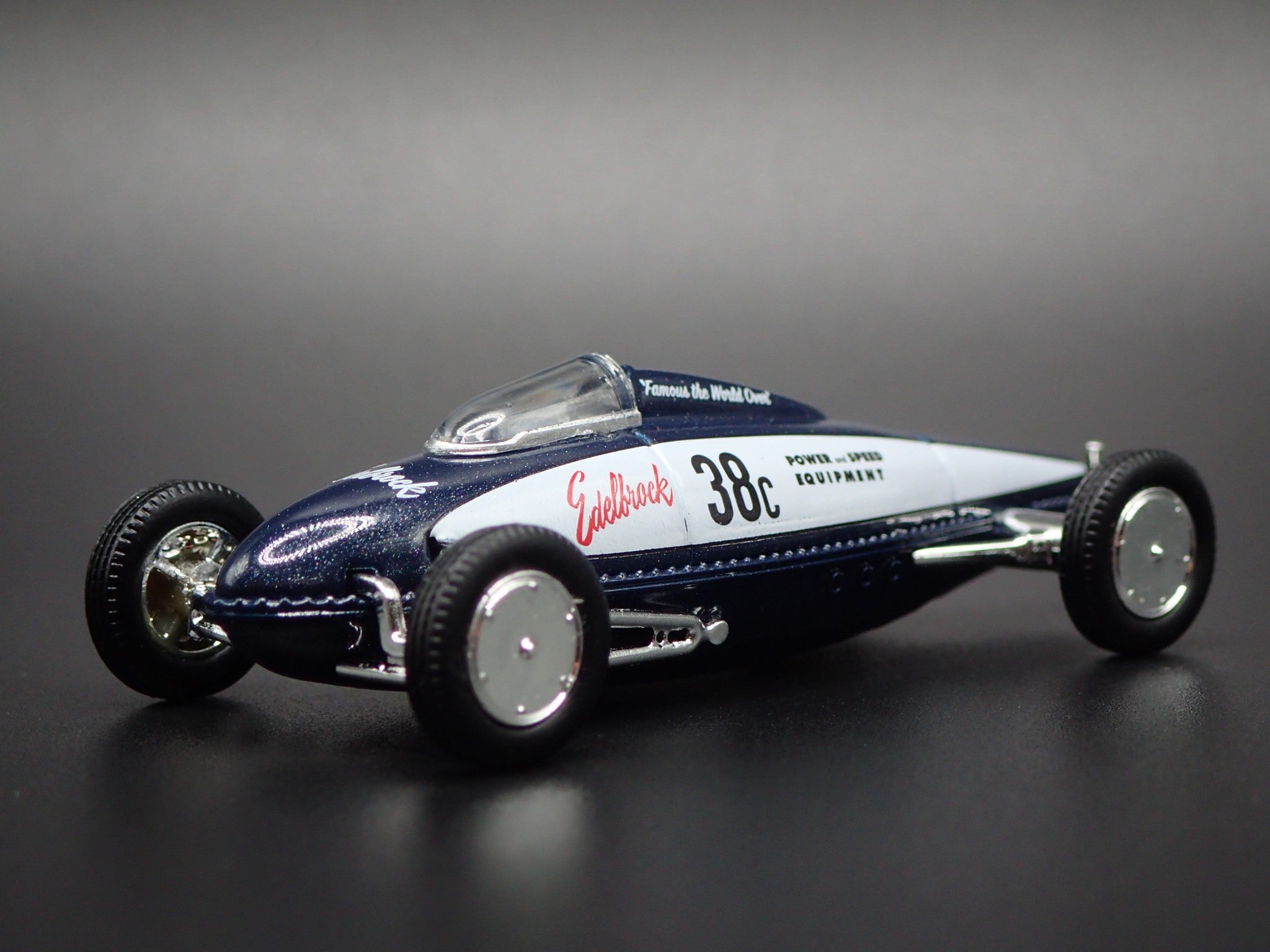 VINTAGE RACING 1938-1950 BELLY TANKER EDELBROCK 1/64 SCALE DIECAST MOD ...
