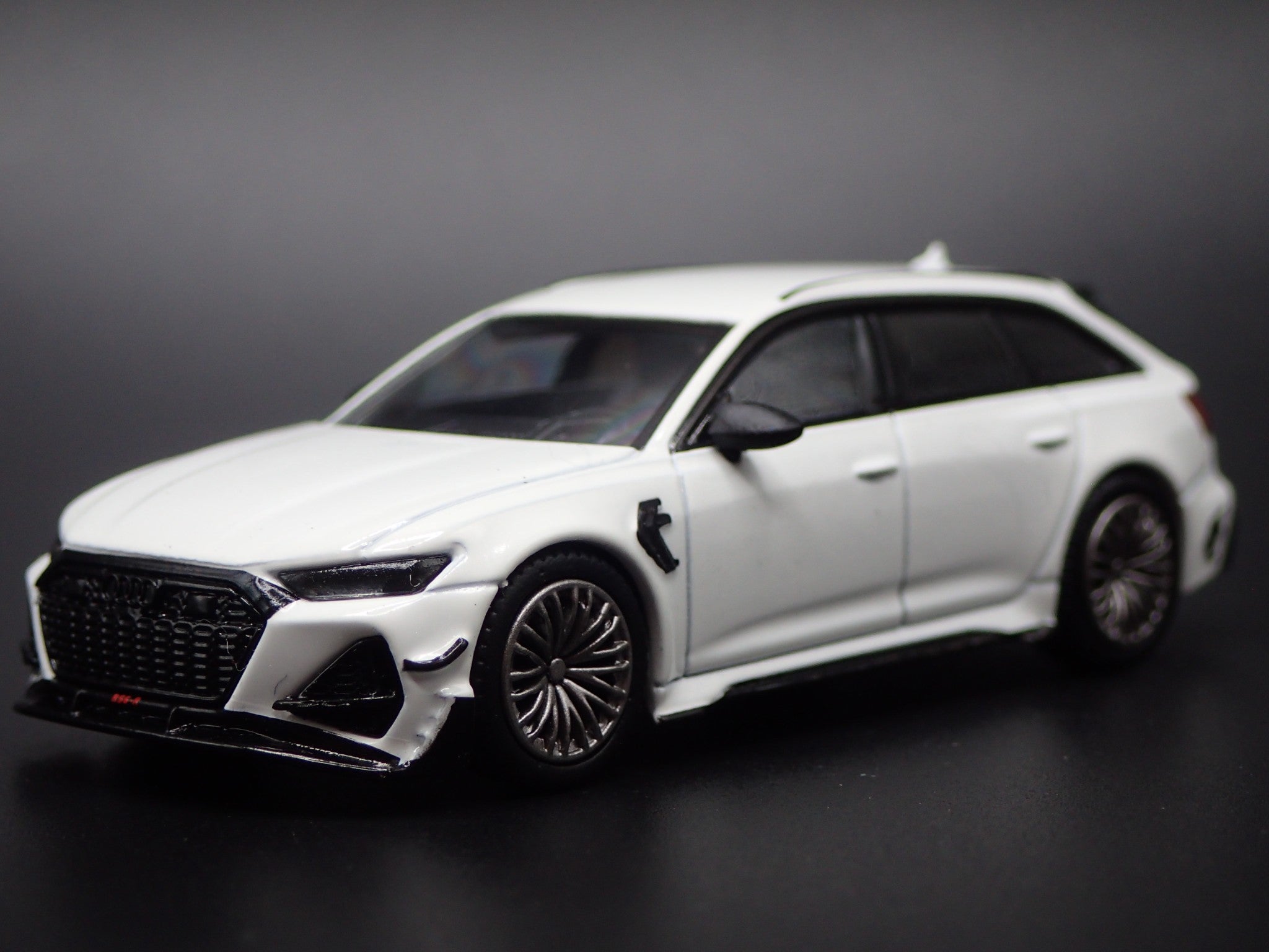 2019-2025 AUDI AVANT ABT RS6 R STATION WAGON WHITE 1/64 SCALE DIECAST ...