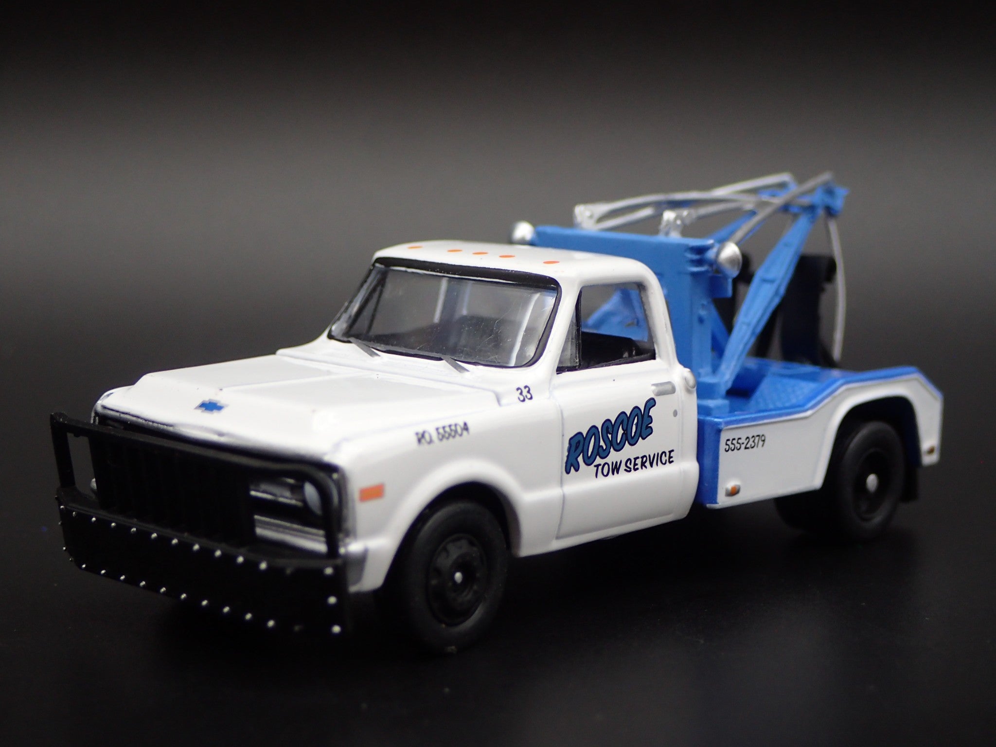 1969 69 CHEVROLET C30 DUALLY TOW TRUCK ROSCOE'S 1:64 SCALE DIECAST MOD ...