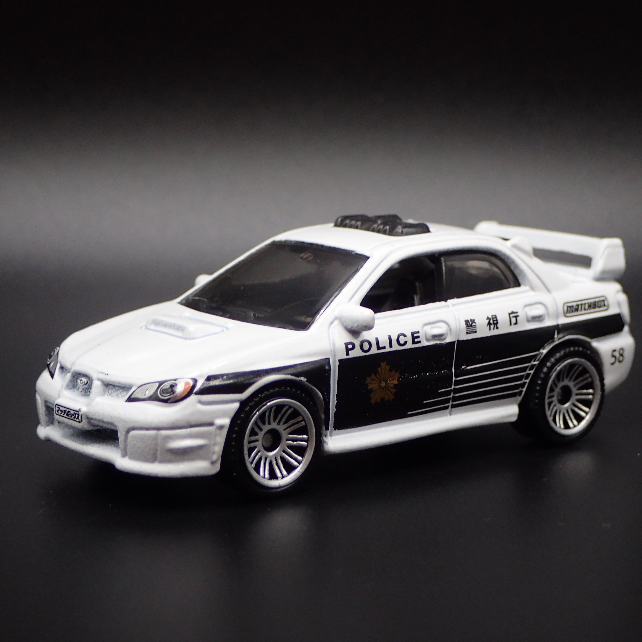 2007-2014 SUBARU IMPREZA WRX STI POLICE CAR 1:64 SCALE DISPLAY DIECAST ...