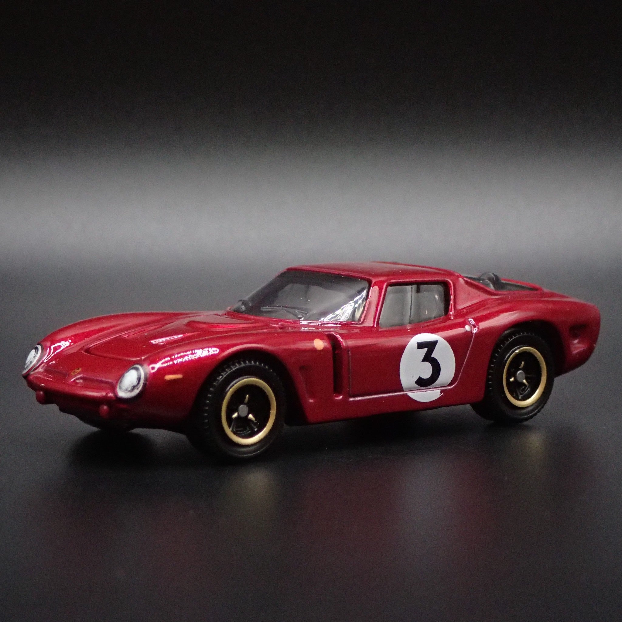 BIZZARRINI 5300 GT CORSA REVIVAL RED RARE 1:64 SCALE DIORAMA DIECAST M ...