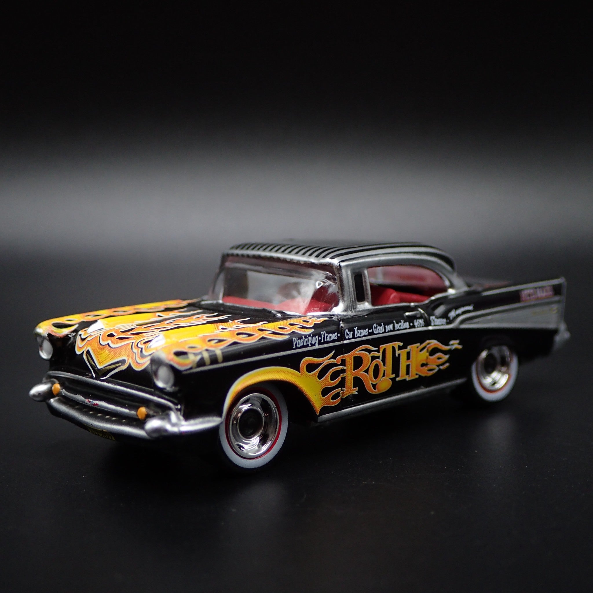 1957 57 CHEVY CHEVROLET BEL AIR ED ROTH RAT FINK 1:64 SCALE DIECAST MO ...