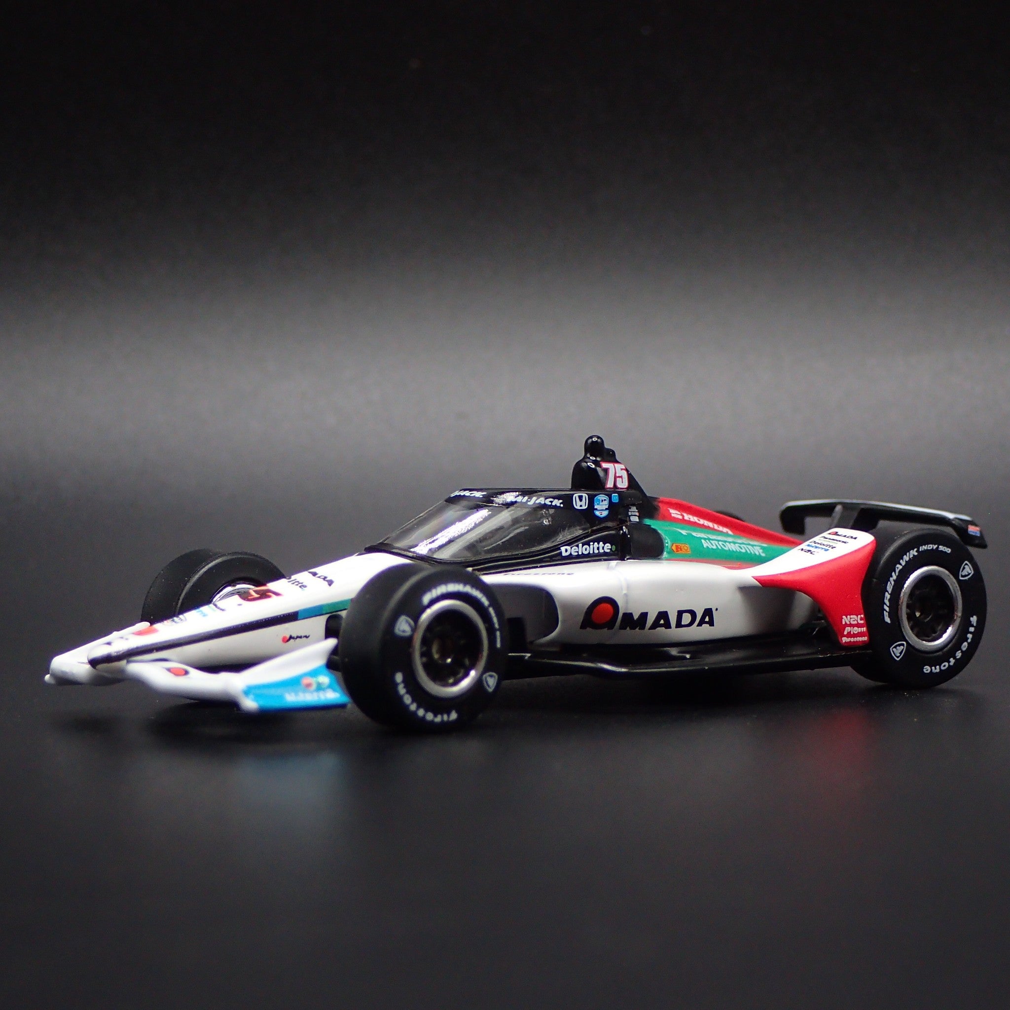 2024 INDY RACING HONDA 75 TAKUMA SATO AMADA 1:64 SCALE DIORAMA DIECAST ...